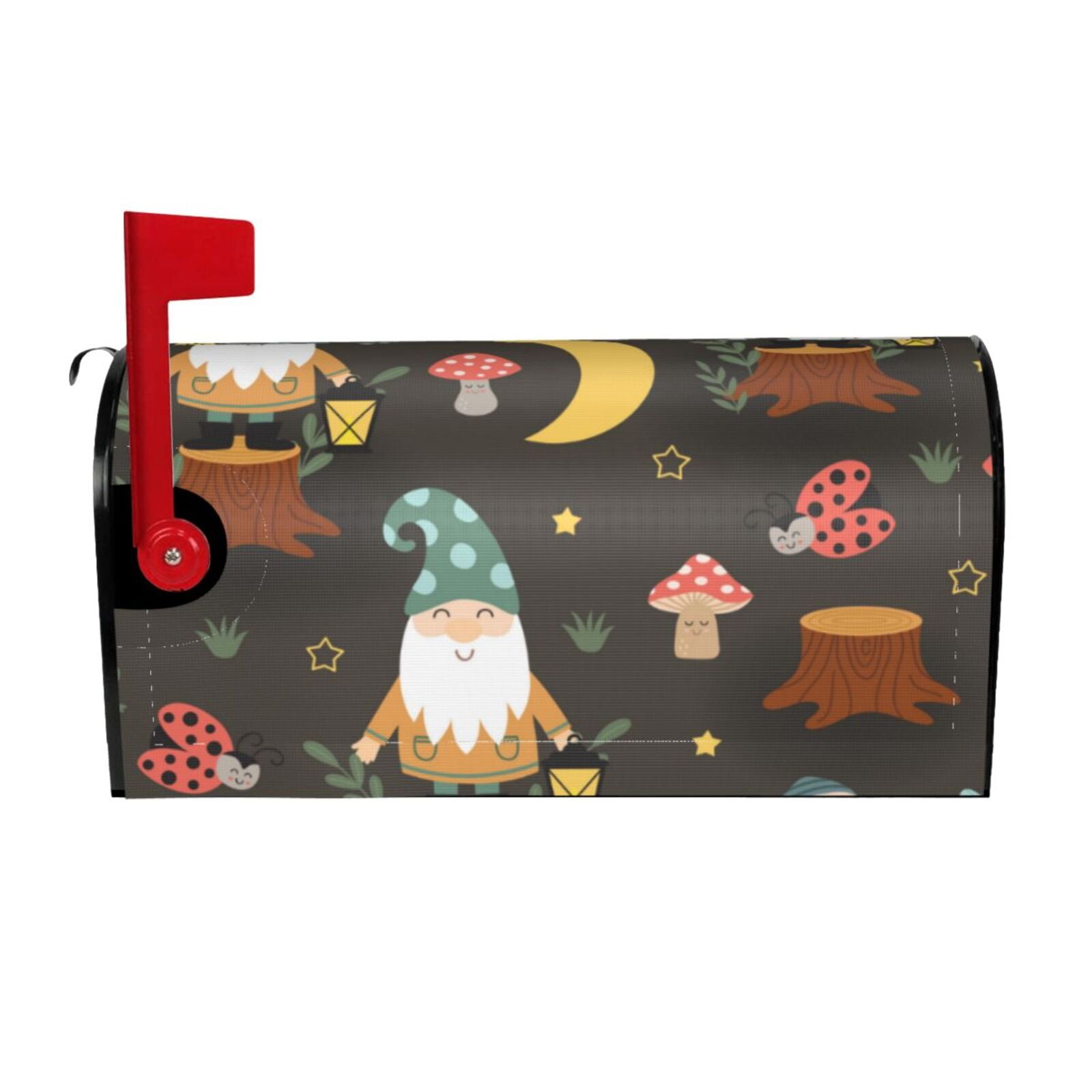 Jgfou Gnome Insect Frog Mailbox Covers Magnetic 21x18 in Mailbox Wraps ...