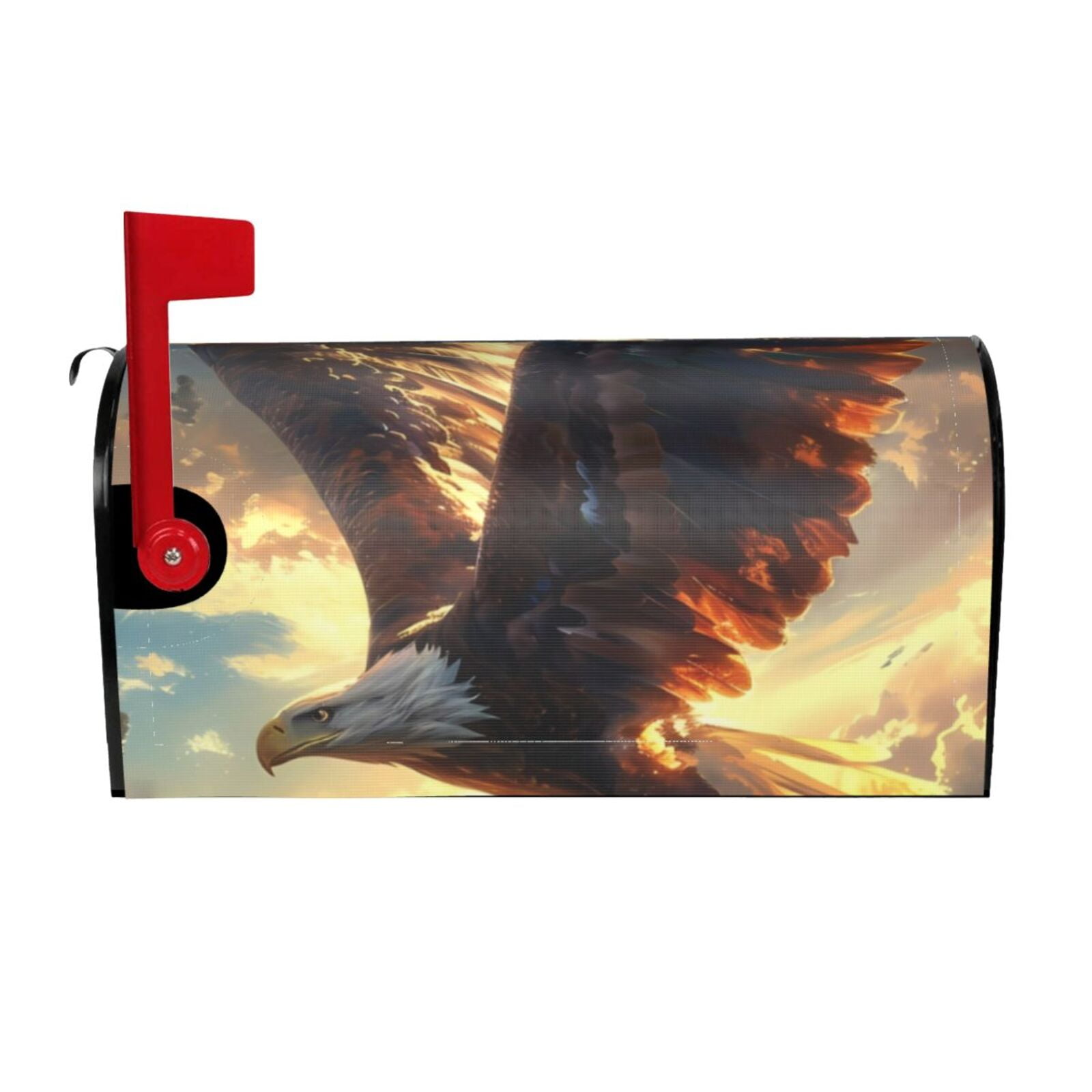 Jgfou Golden Sky Bald Eagle Mailbox Covers Magnetic 21x18 in Mailbox ...