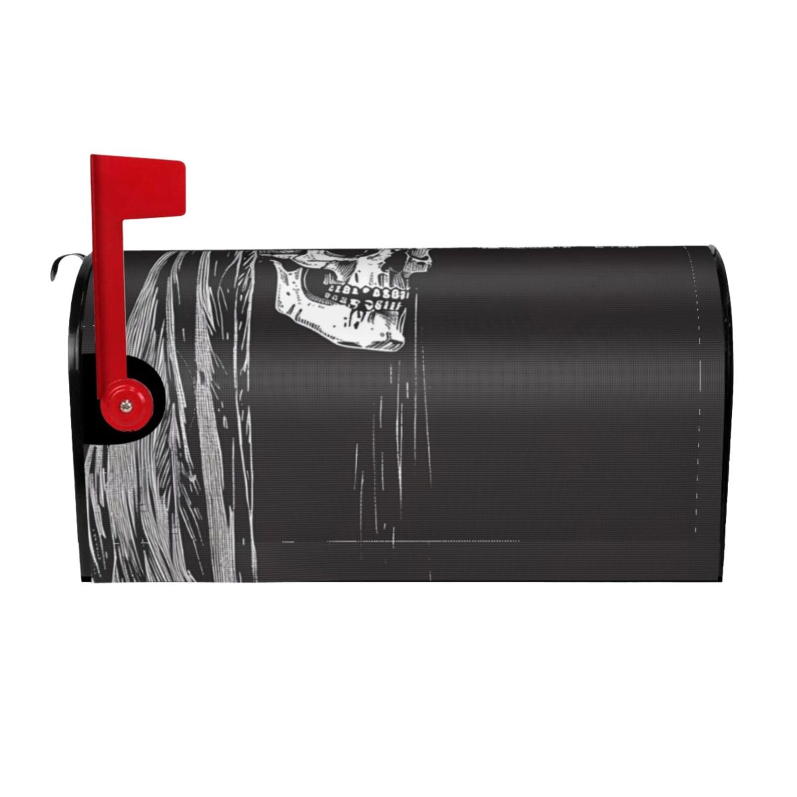 Jgfou Gothic Skull Drape Mailbox Covers Magnetic Mailbox Wraps Post ...