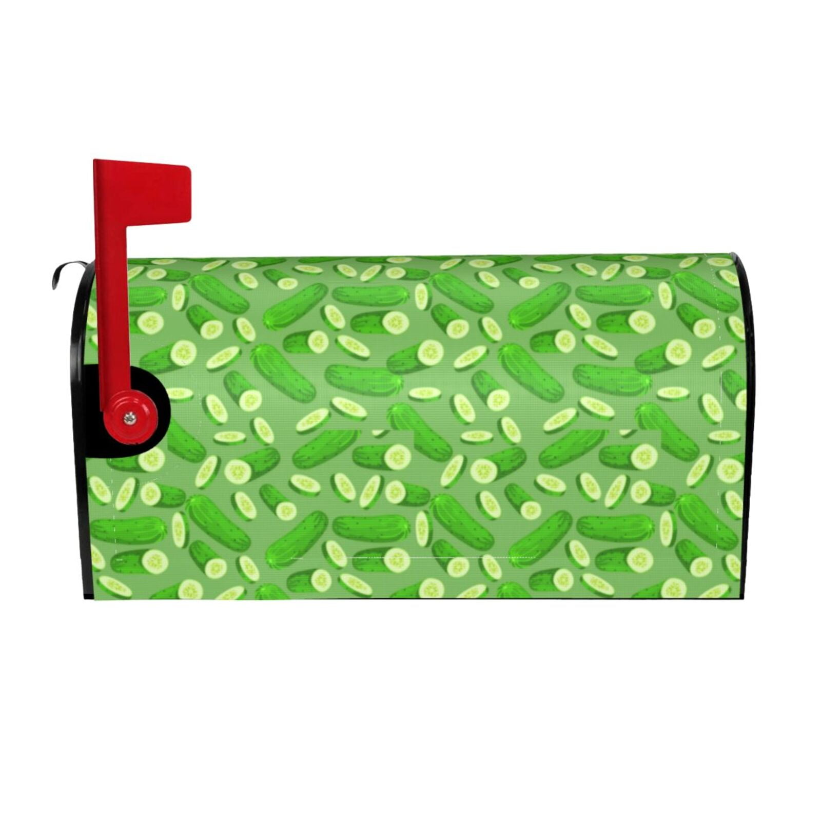 Jgfou Green Cucumber Mailbox Covers Magnetic 21x18 in Mailbox Wraps ...