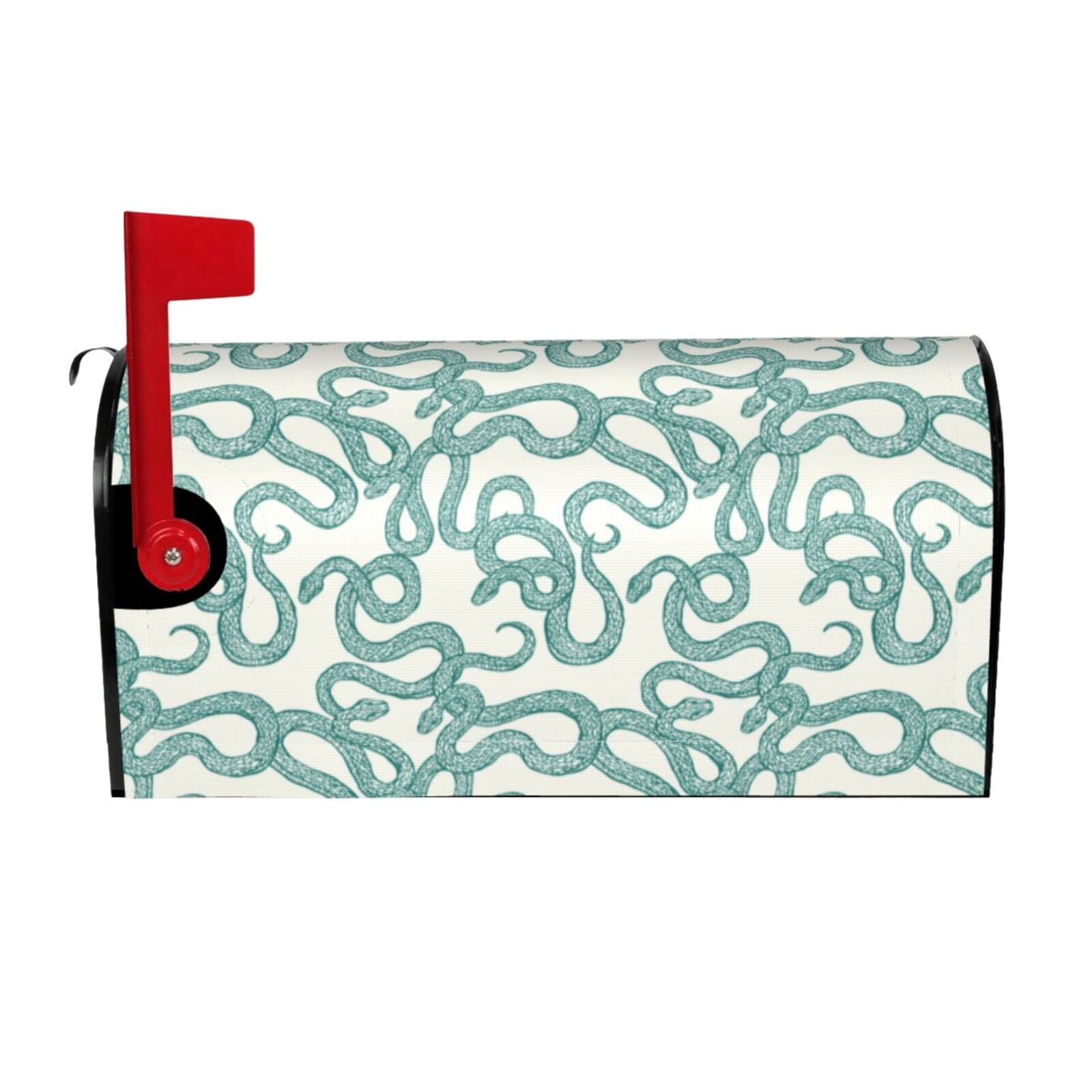 Jgfou Hand Drawn Snake Mailbox Covers Magnetic 21x18 in Mailbox Wraps ...