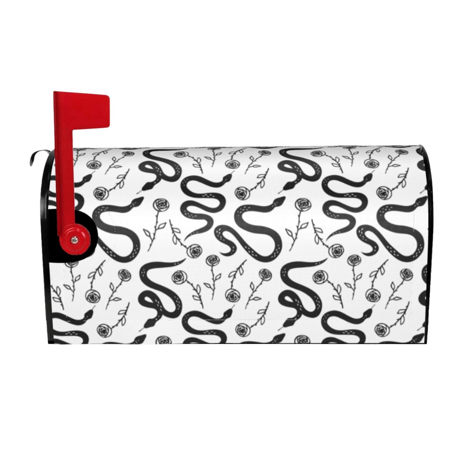 Jgfou Hand Drawn Snake Mailbox Covers Magnetic Mailbox Wraps Post ...