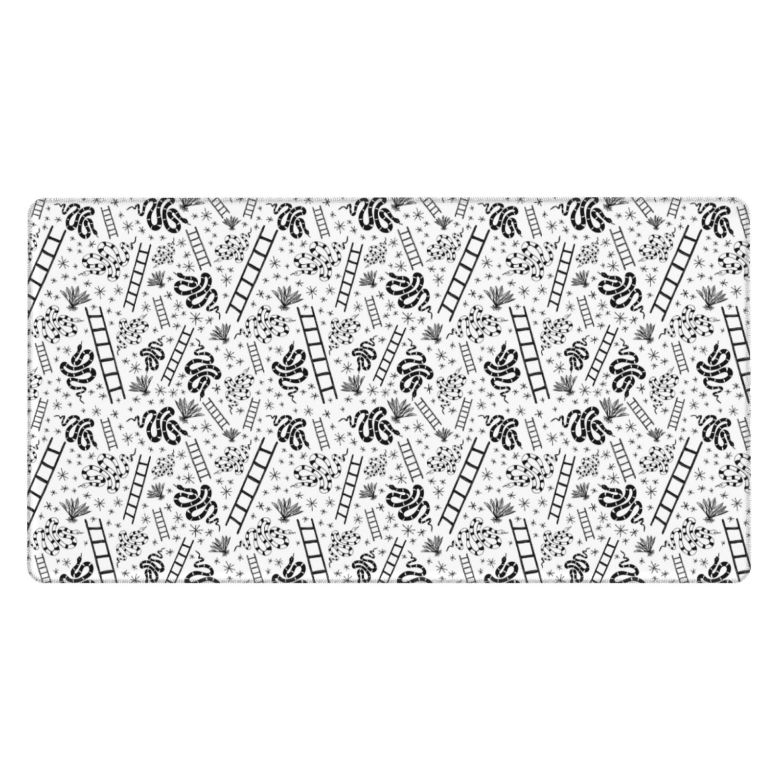 Jgfou Hand Drawn Snake Style Large Gaming Mouse Pad Desk Mat Long Non ...