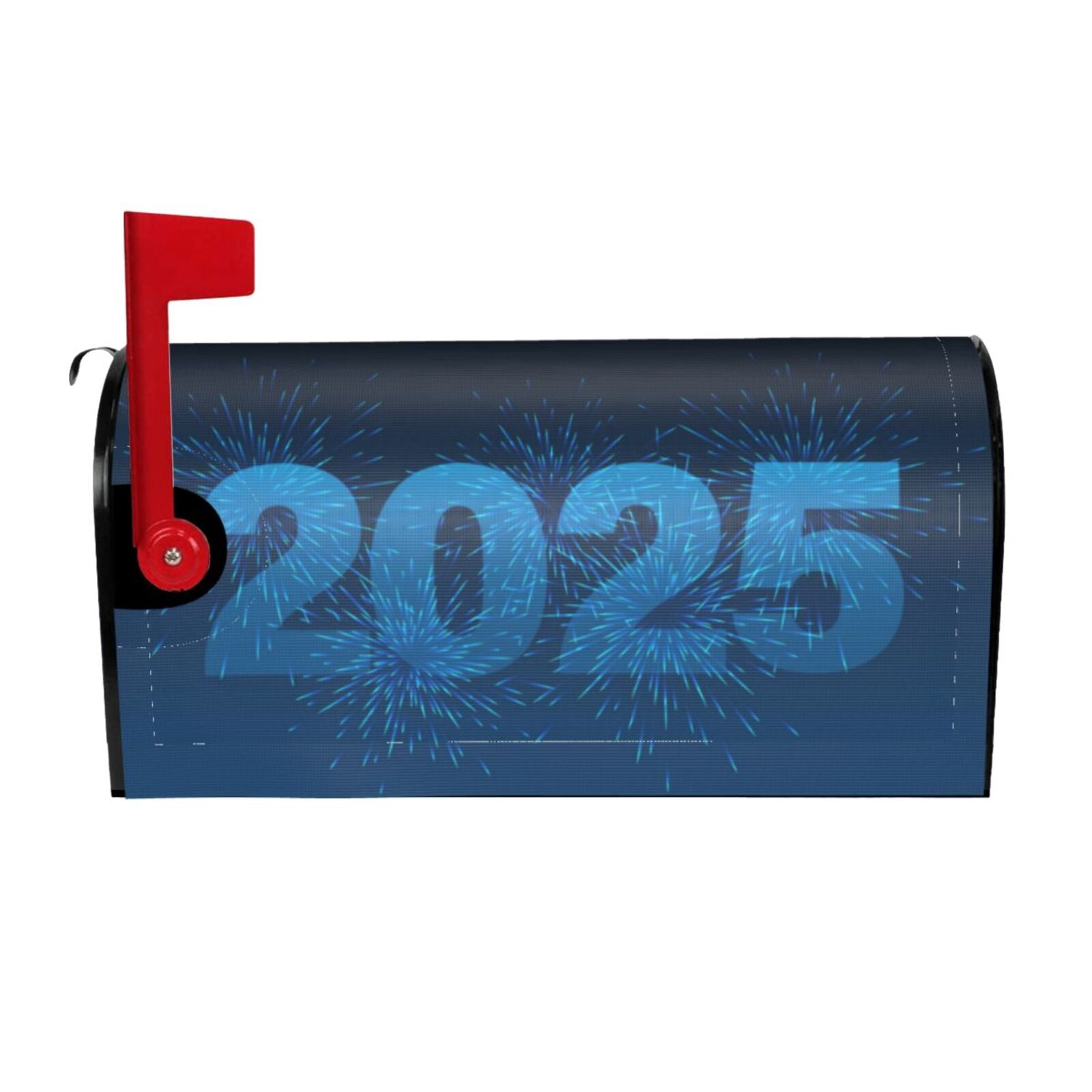 Jgfou Happy New Year 2025 A Mailbox Covers Magnetic 21x18 in Mailbox ...