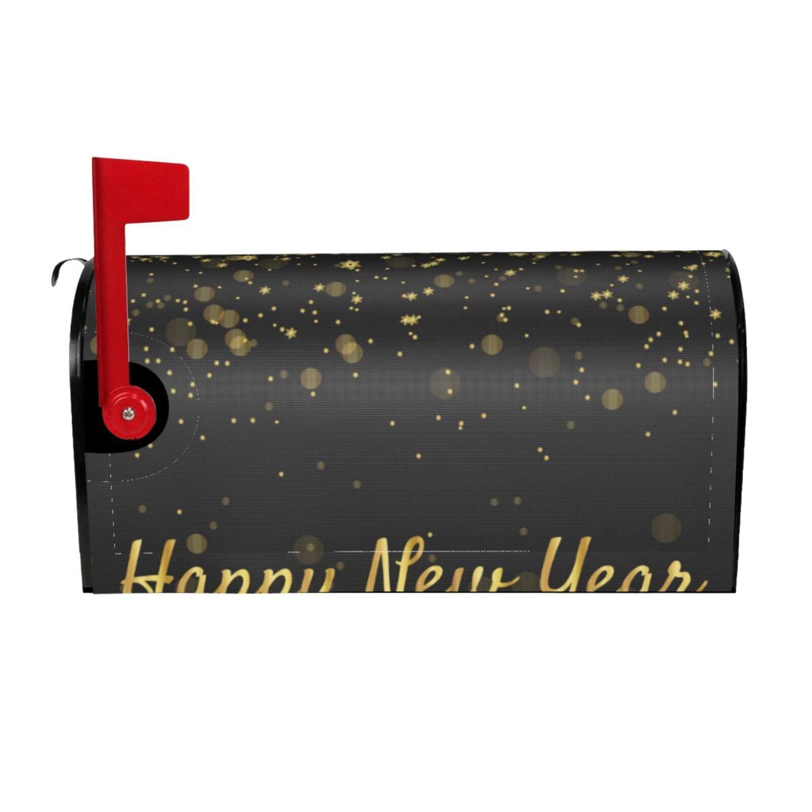 Jgfou Happy New Year Mailbox Covers Magnetic 21x18 in Mailbox Wraps ...