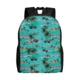 Jgfou Hawaii Palms Print Small Travel Laptop Backpack for Women Men ...