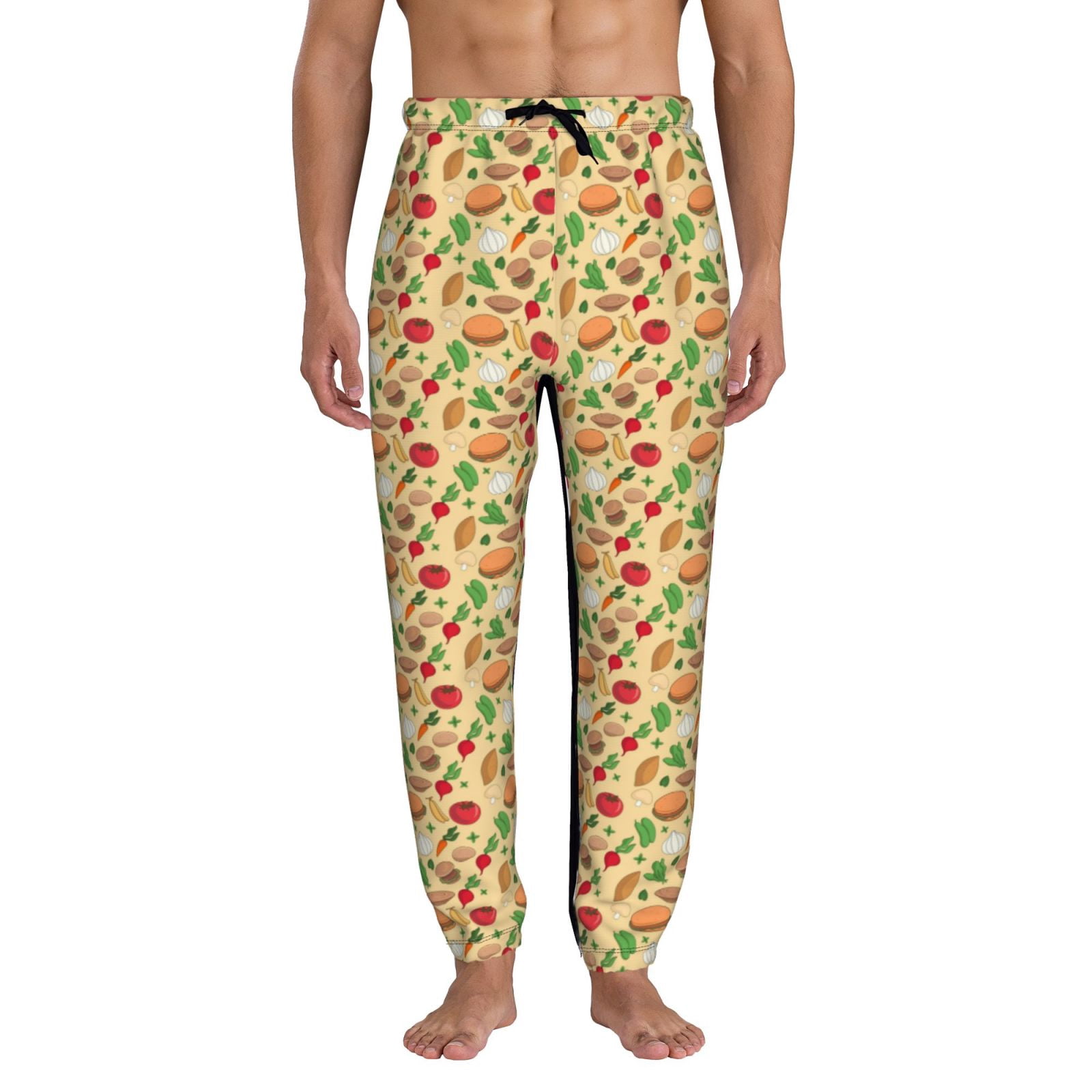 Jgfou Herb Of Burger Print Sweatpants for Men Joggers - Men's Athletic ...