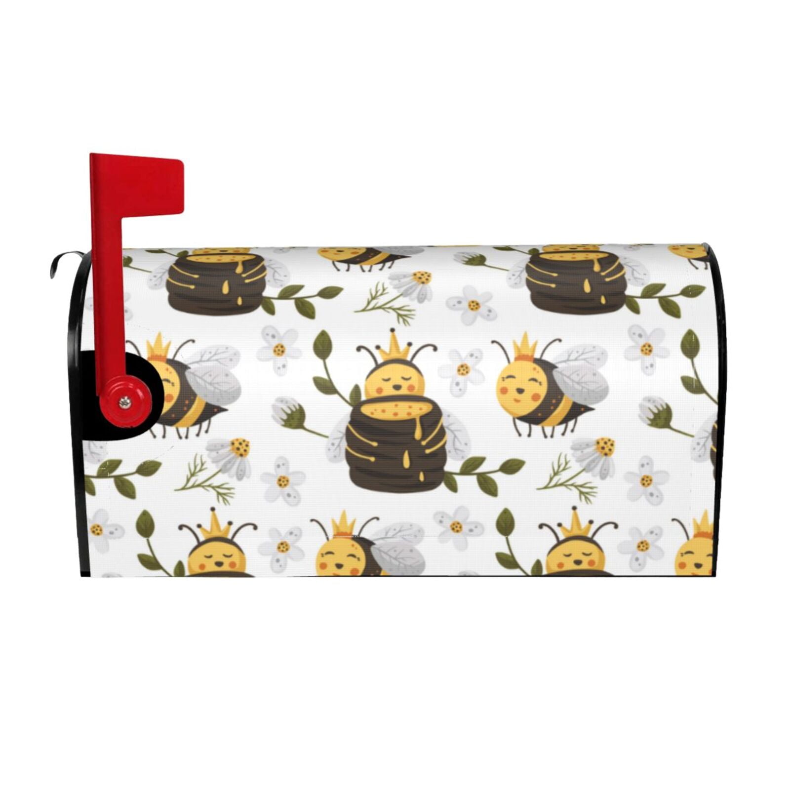 Jgfou Honey Bee Insect Mailbox Covers Magnetic 25.5x21 in Mailbox Wraps ...