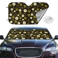 Jgfou Honey Bees With Flowers Windshield Sun Shades Car Sun Shade For