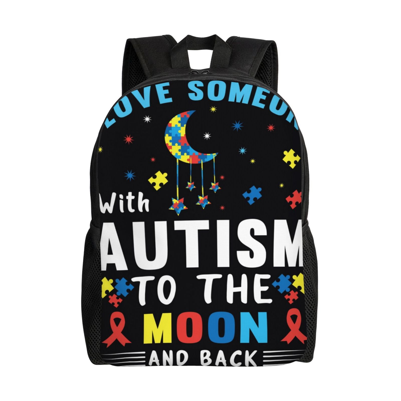 Jgfou I Love With Autism To The Moon And Back Print Small Travel Laptop ...