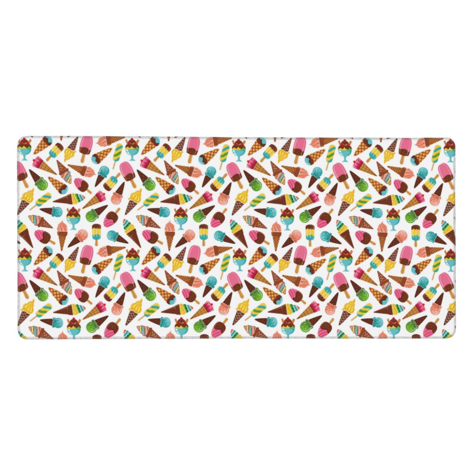 Jgfou Ice Cream Popsicles Pattern 16x35.5in in Large Gaming Mouse Pad ...