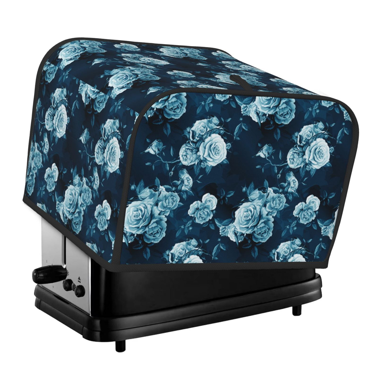 Jgfou Ink Rose Print Toaster Cover Appliance 4 Slice,Bread Toaster ...