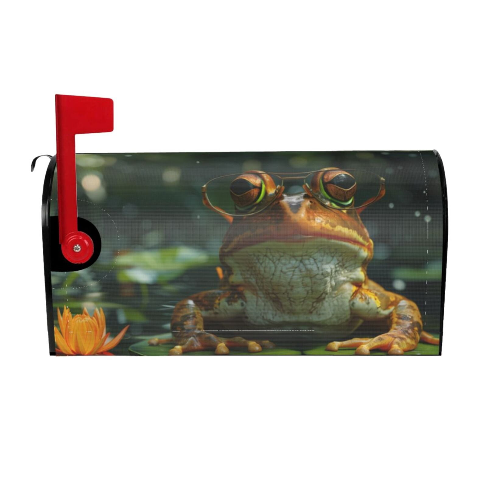 Jgfou Intellectual Frog Pond Mailbox Covers Magnetic Mailbox Wraps Post ...