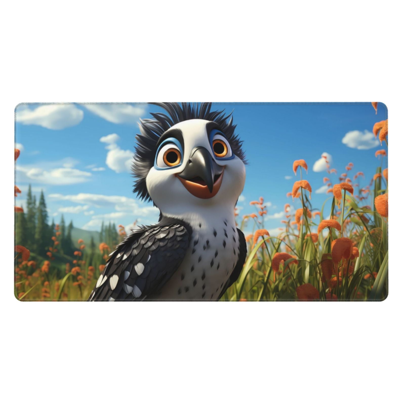 Jgfou Joyful Animated Bird Style Large Gaming Mouse Pad Desk Mat Long ...