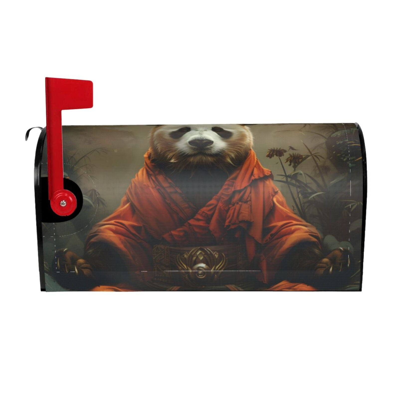 Jgfou Jungle Meditating Panda Mailbox Covers Magnetic 21x18 in Mailbox ...