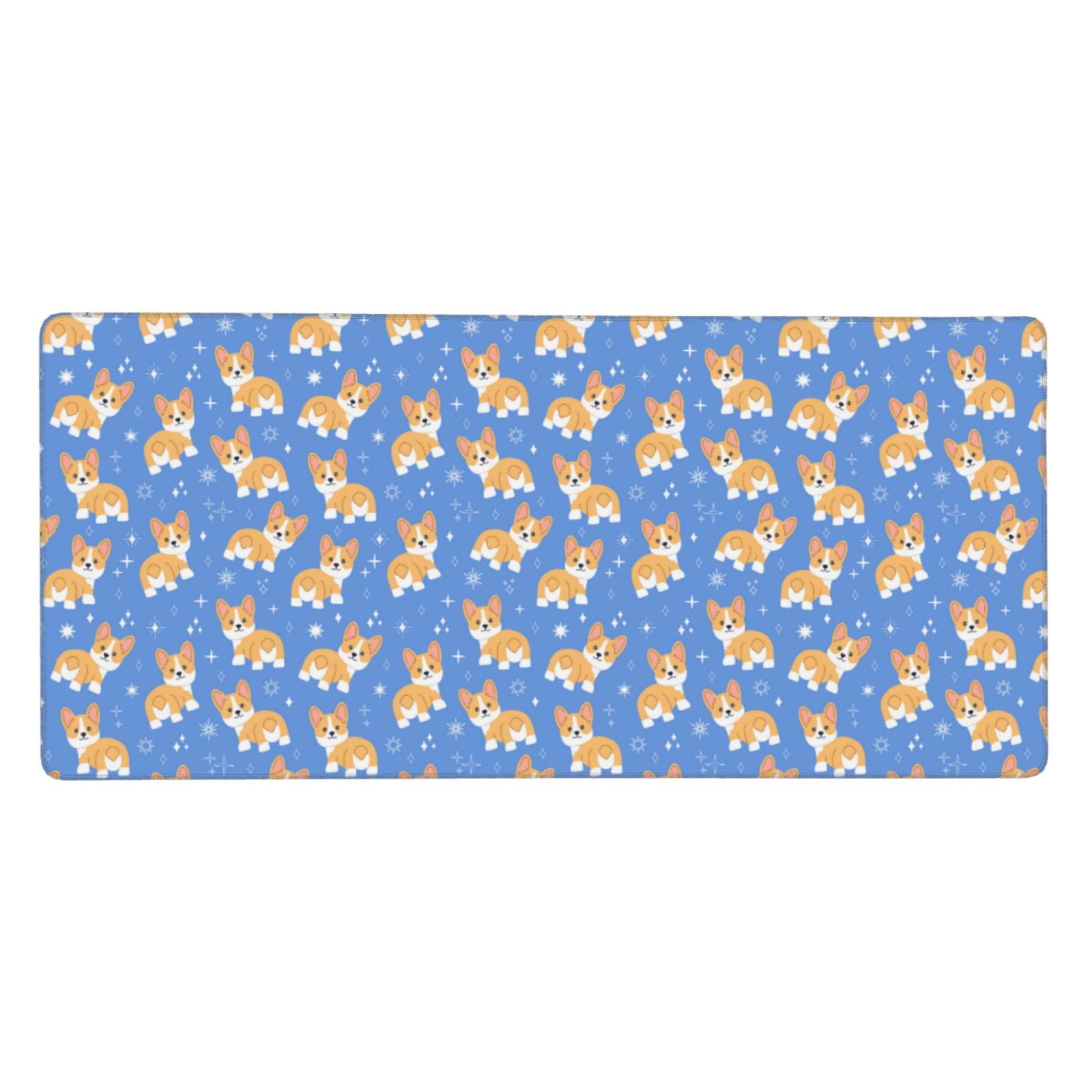 Jgfou Kawaii Corgi Pattern 16x35.5in in Large Gaming Mouse Pad with ...