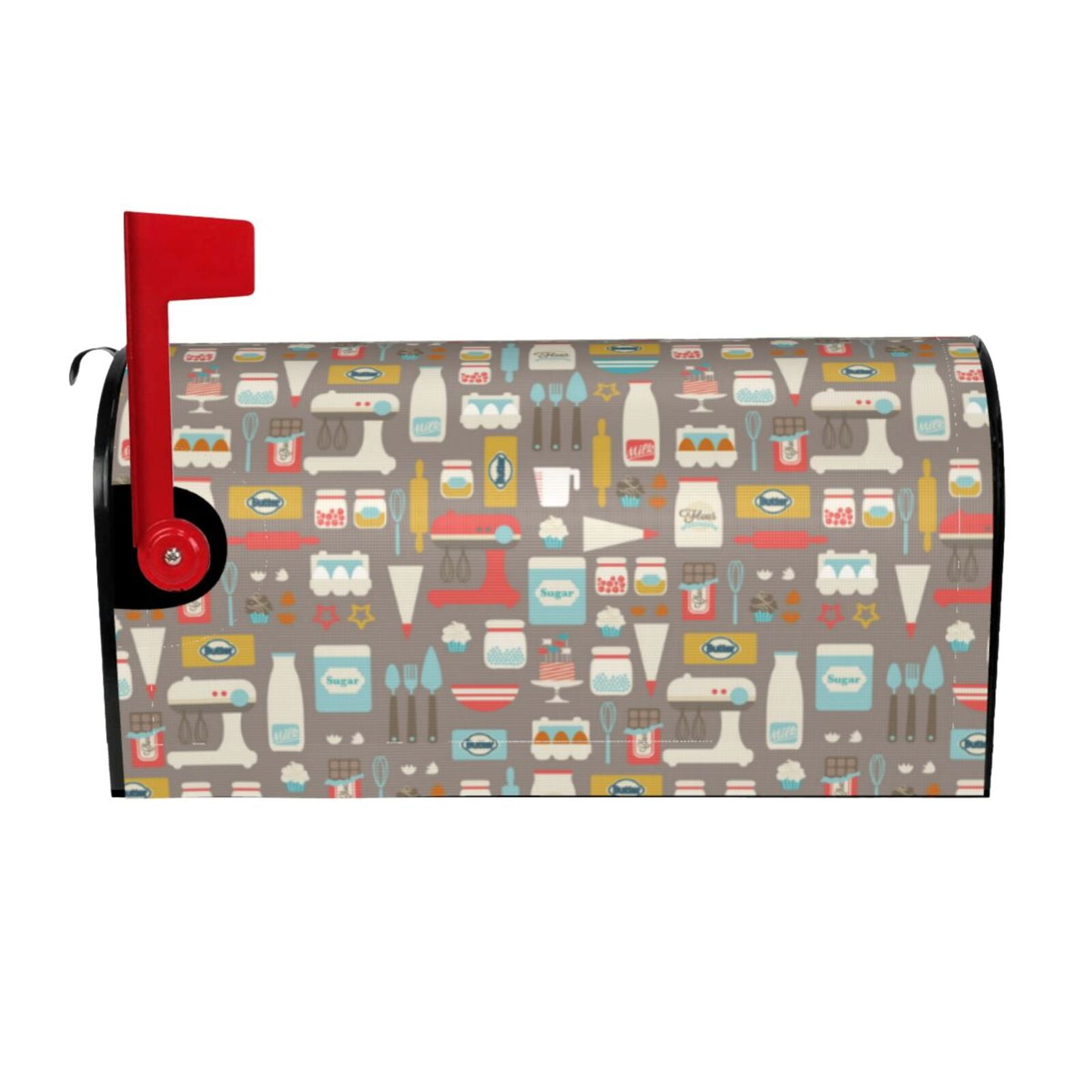 Jgfou Kitchen Food Mailbox Covers Magnetic 21x18 in Mailbox Wraps Post ...