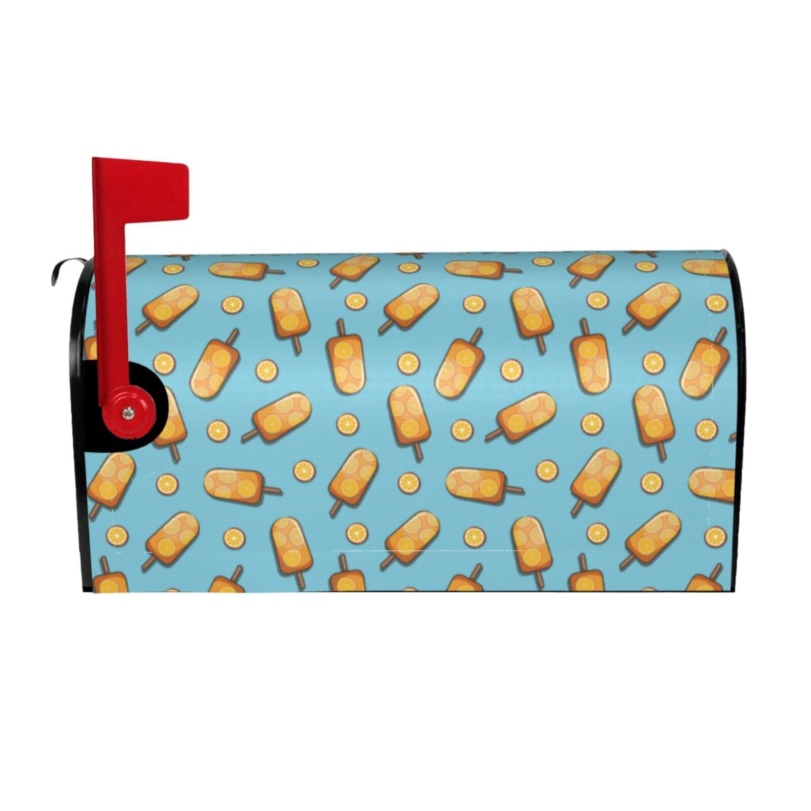 Jgfou Lemon Ice Cream Mailbox Covers Magnetic 21x18 in Mailbox Wraps ...