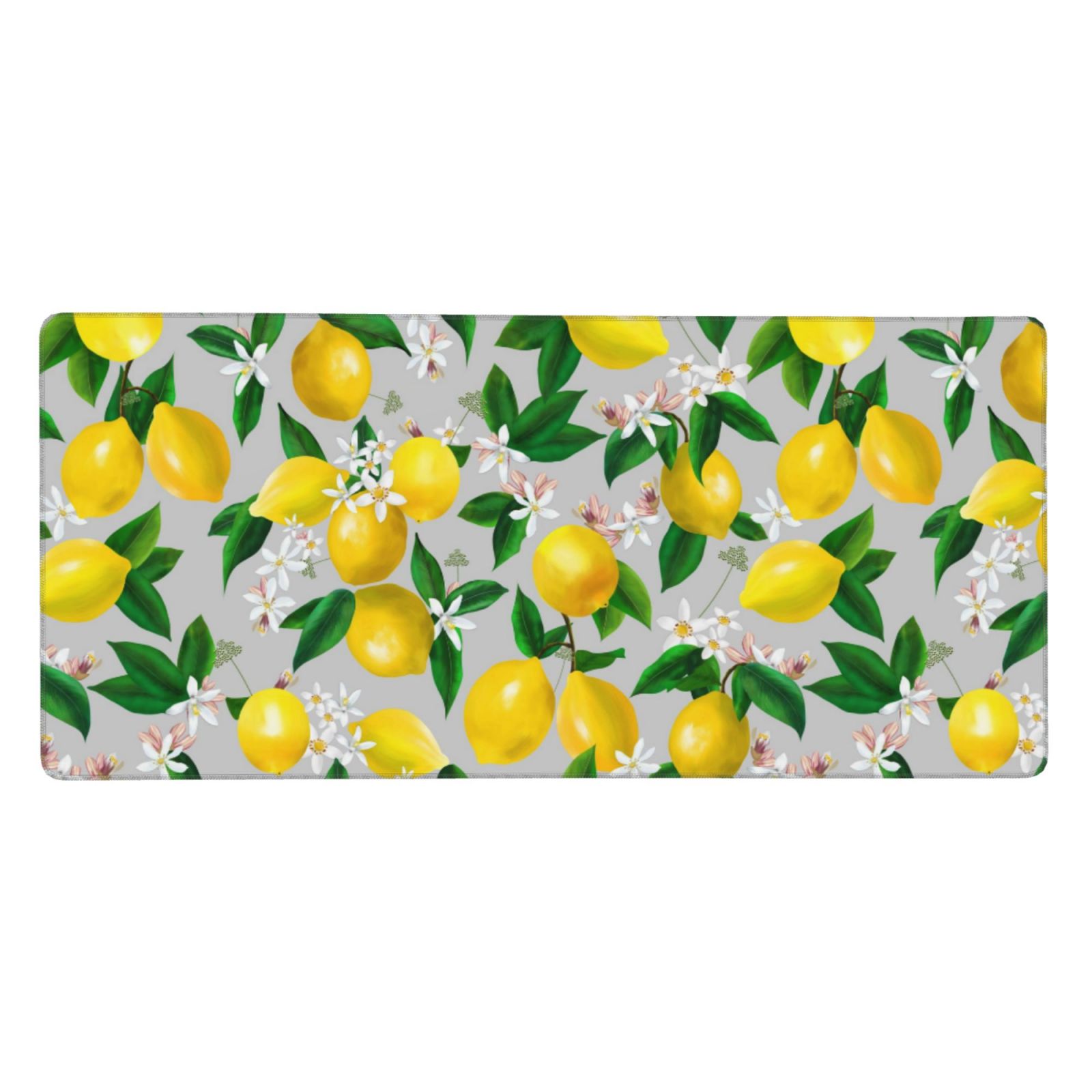 Jgfou Lemon Seamless Pattern Oil Painting Effect Pattern 16x35.5in in ...