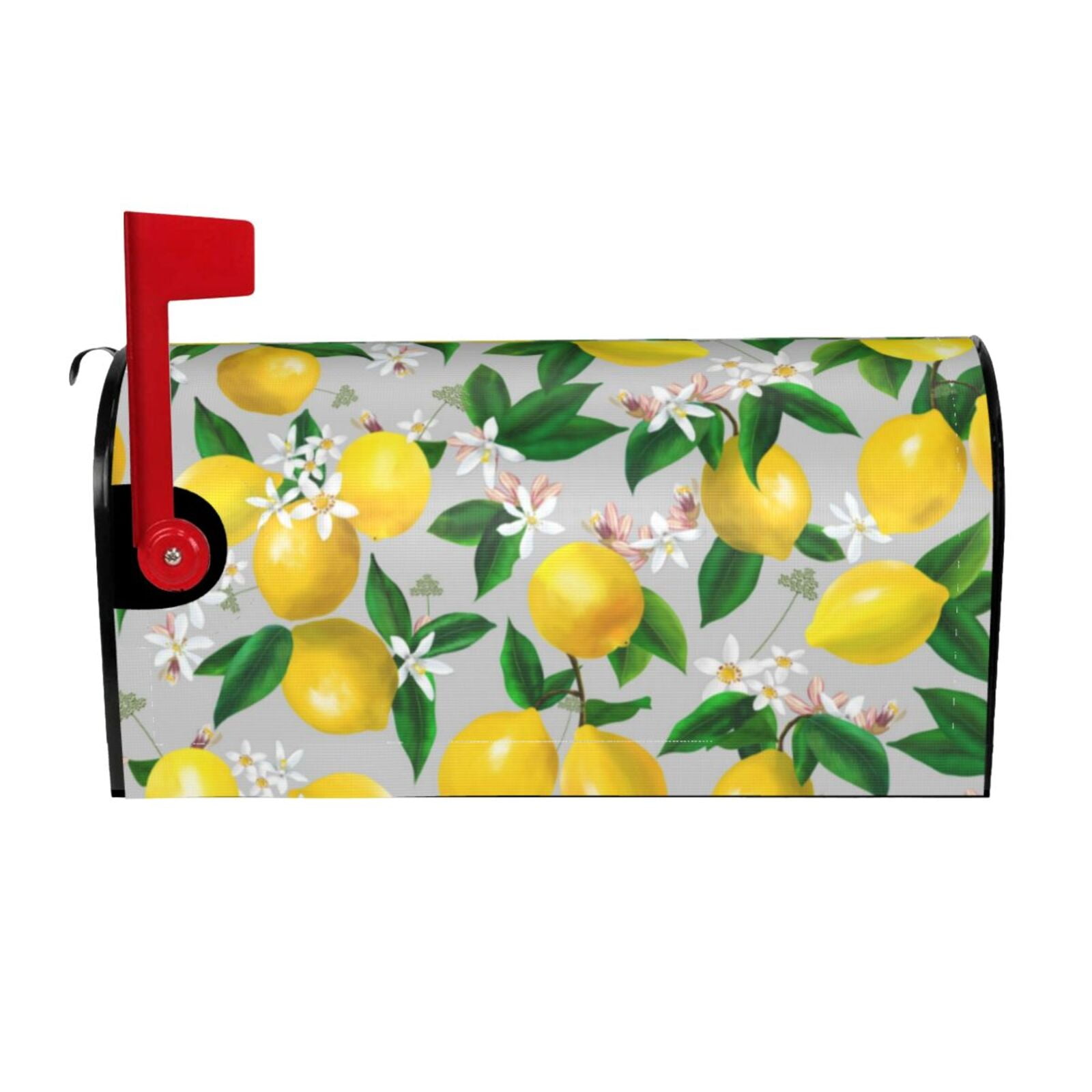 Jgfou Lemon Seamless Pattern Oil Painting Effect Mailbox Covers ...