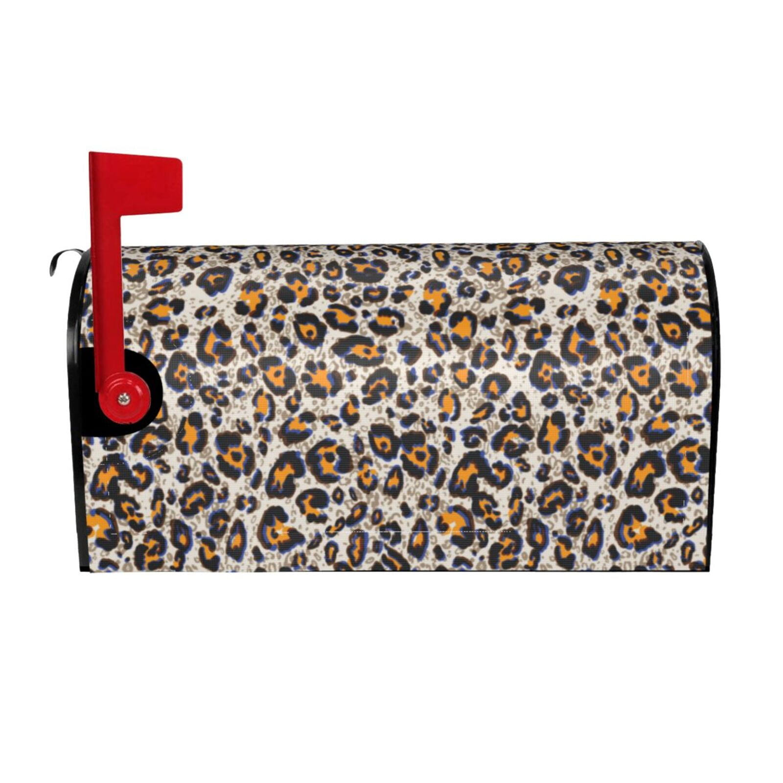 Jgfou Leopard Mailbox Covers Magnetic 21x18 in Mailbox Wraps Post ...