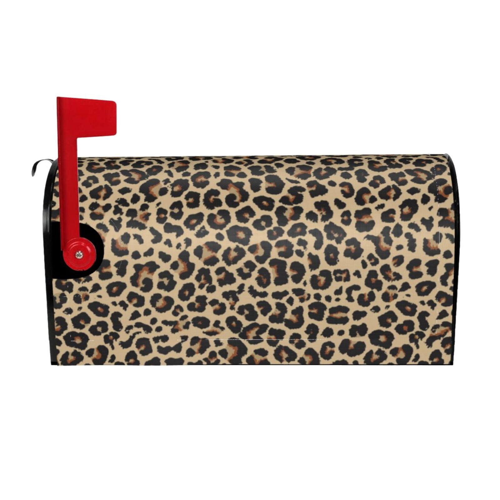 Jgfou Leopard Print-1 Mailbox Covers Magnetic 21x18 in Mailbox Wraps ...