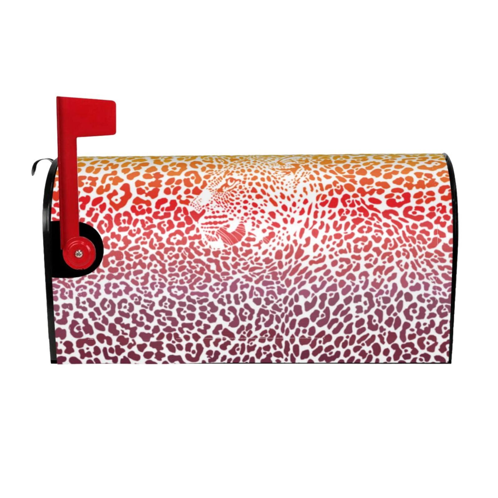 Jgfou Leopard Skins And Heads Mailbox Covers Magnetic 21x18 in Mailbox ...