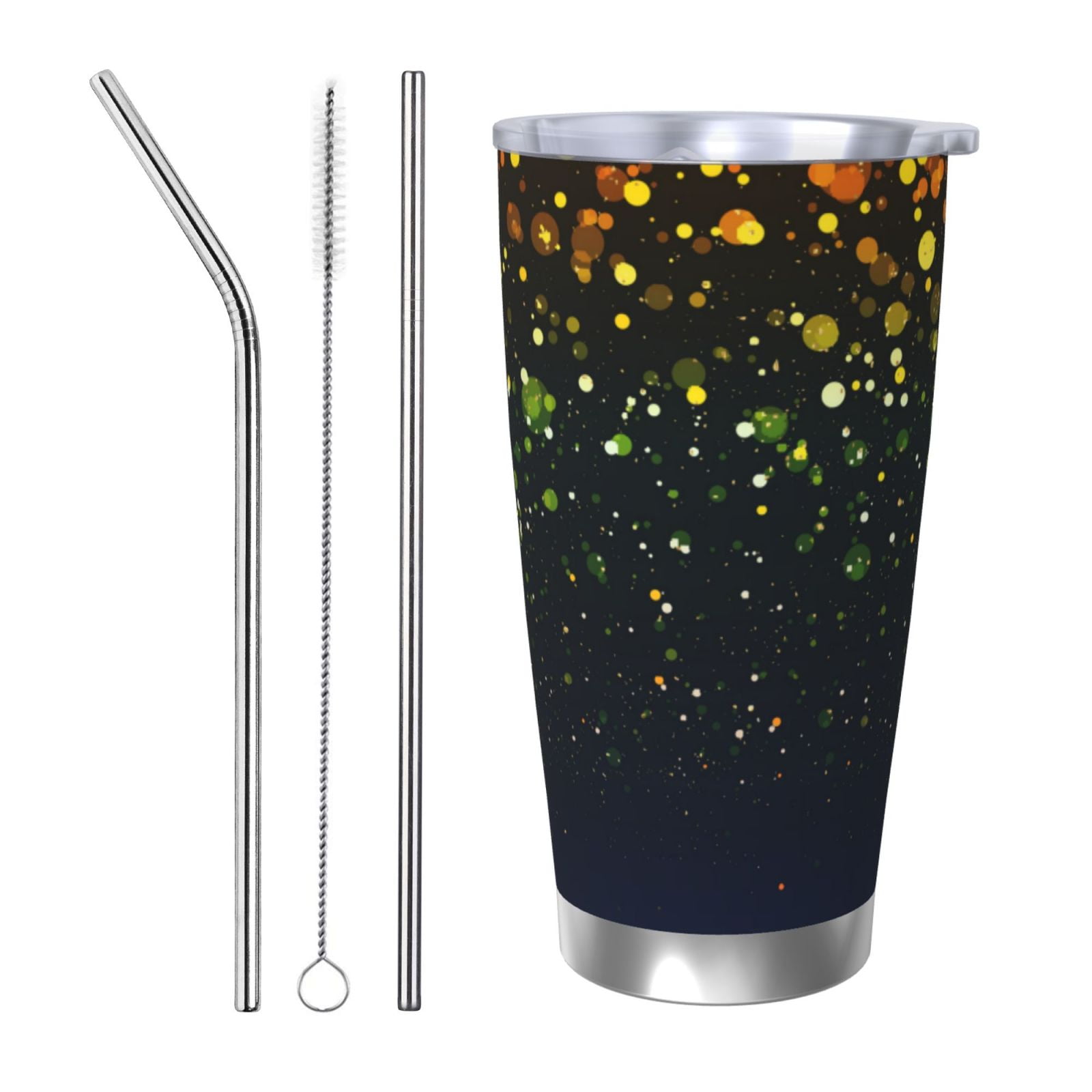 Jgfou Luxury golden sparkle Print 20oz Insulated Coffee Mug, Spill ...