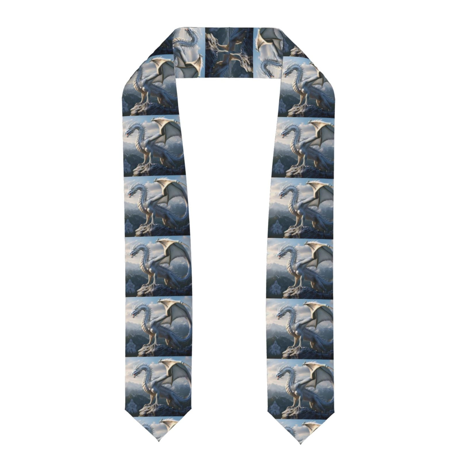 Jgfou Mountain White Dragon Print Graduation Stoles, Unisex Adult ...