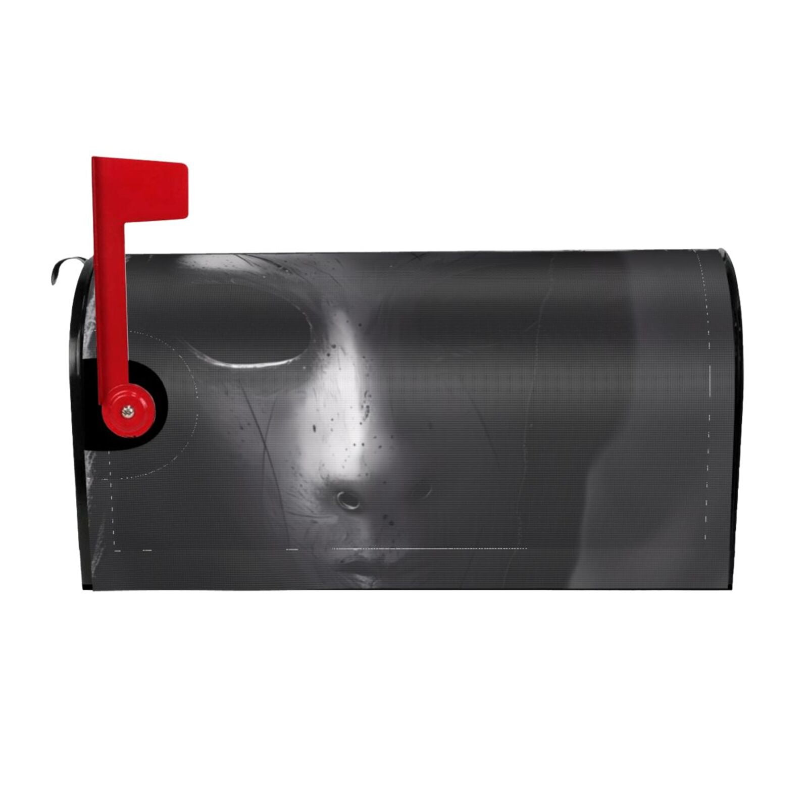 Jgfou Mystical Masked Figure Monochrome Mailbox Covers Magnetic 21x18 ...
