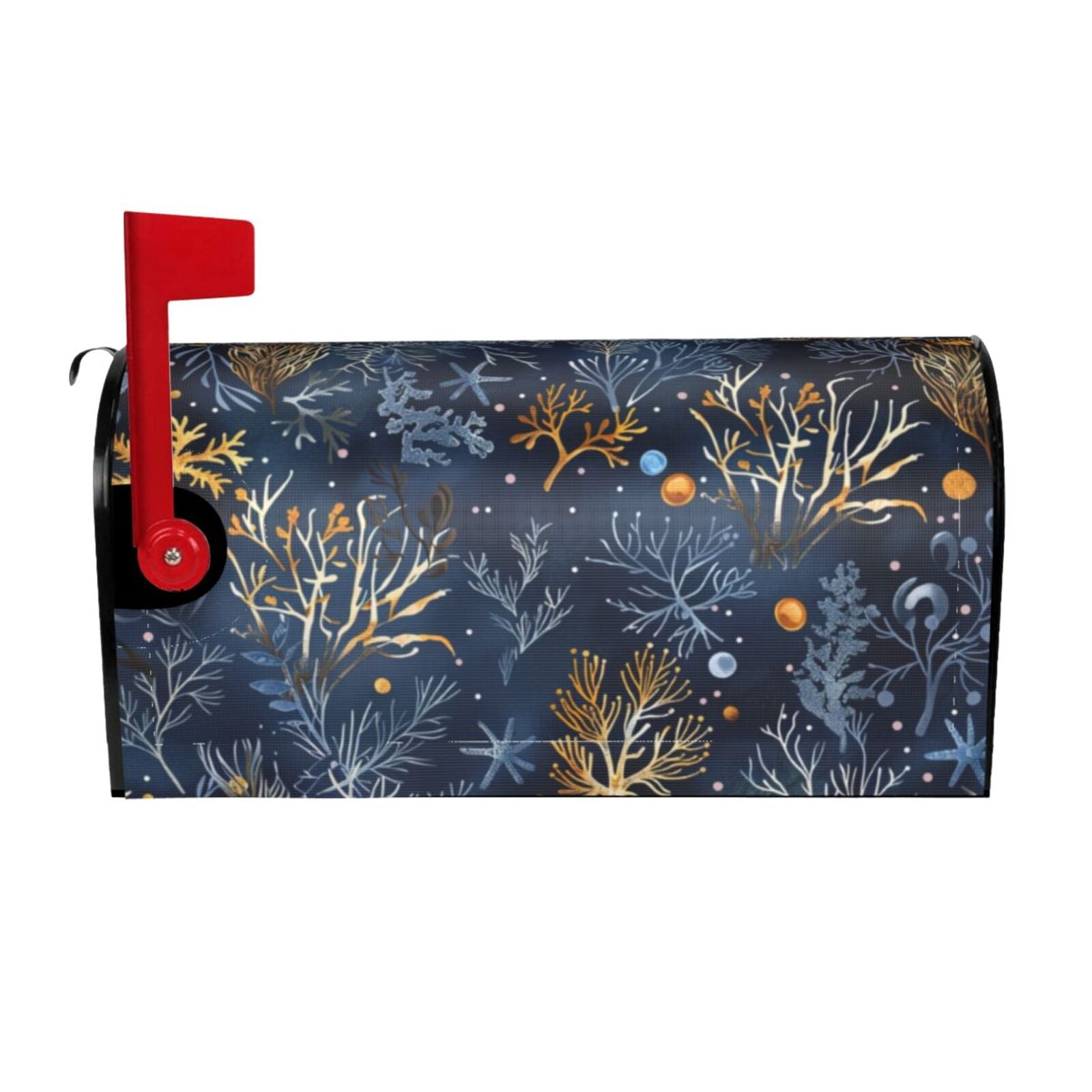 Jgfou Mystical Underwater Coral Scene Mailbox Covers Magnetic 25.5x21 ...
