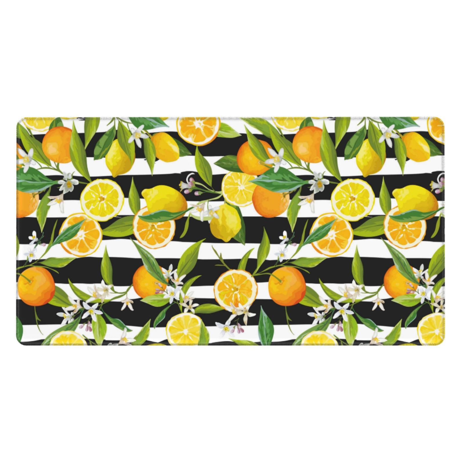 Jgfou Orange and Lemon Style Large Gaming Mouse Pad Desk Mat Long Non ...