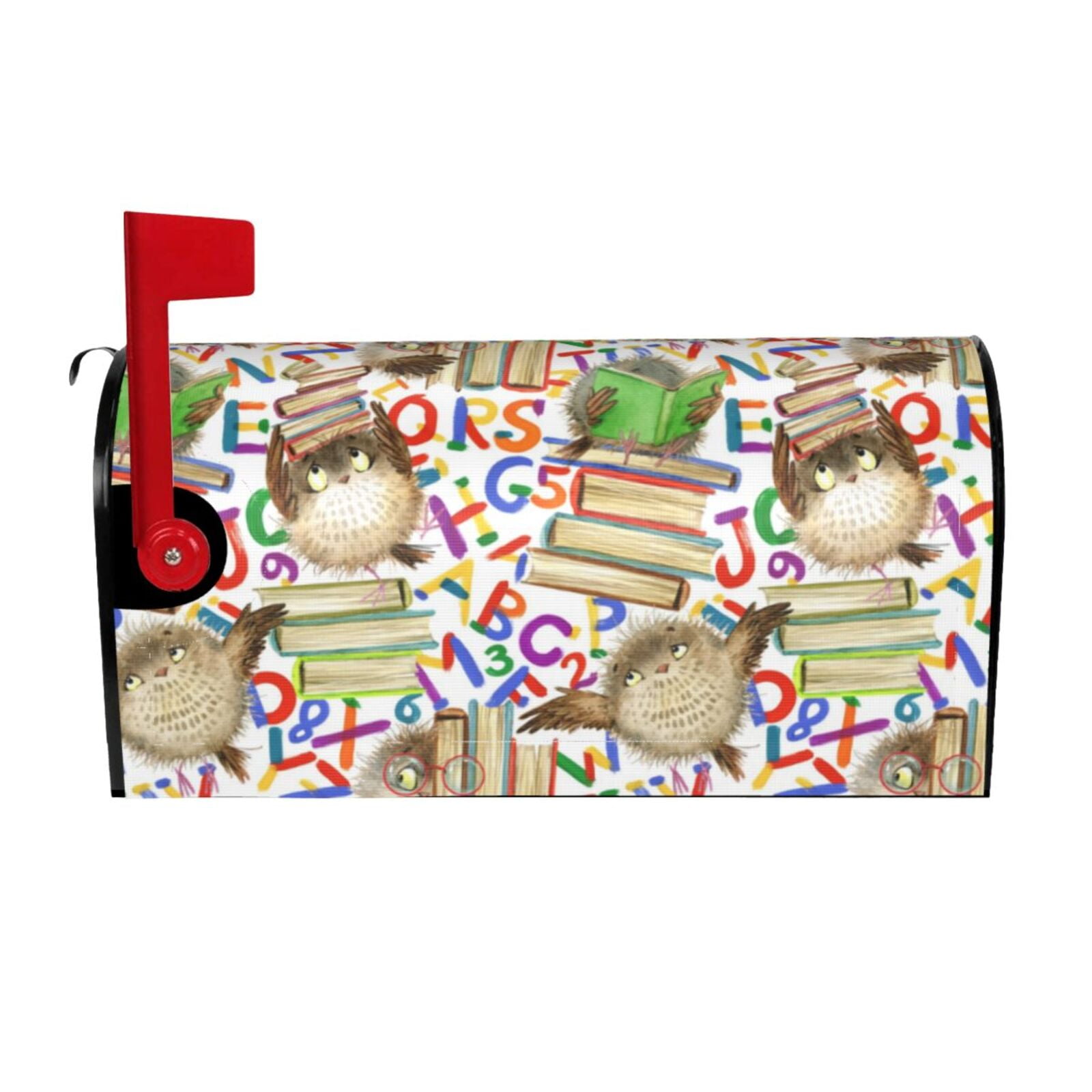 Jgfou Owl Back To School Mailbox Covers Magnetic 21x18 in Mailbox Wraps ...