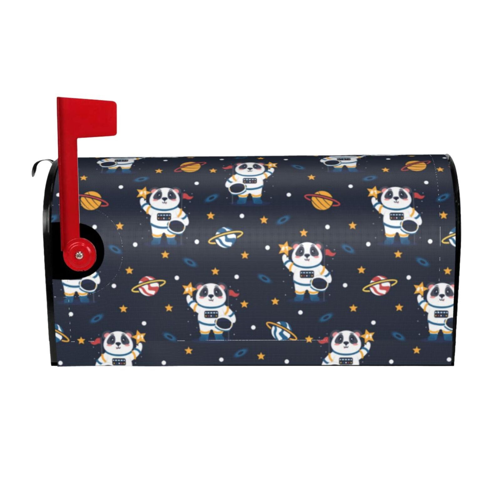 Jgfou Panda Astronaut Mailbox Covers Magnetic 21x18 in Mailbox Wraps ...