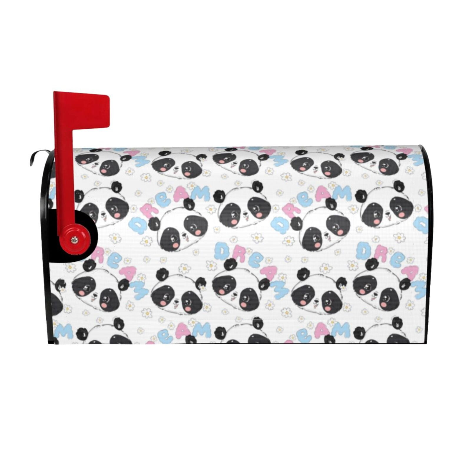Jgfou Panda Bear1 Mailbox Covers Magnetic Mailbox Wraps Post Letter Box ...