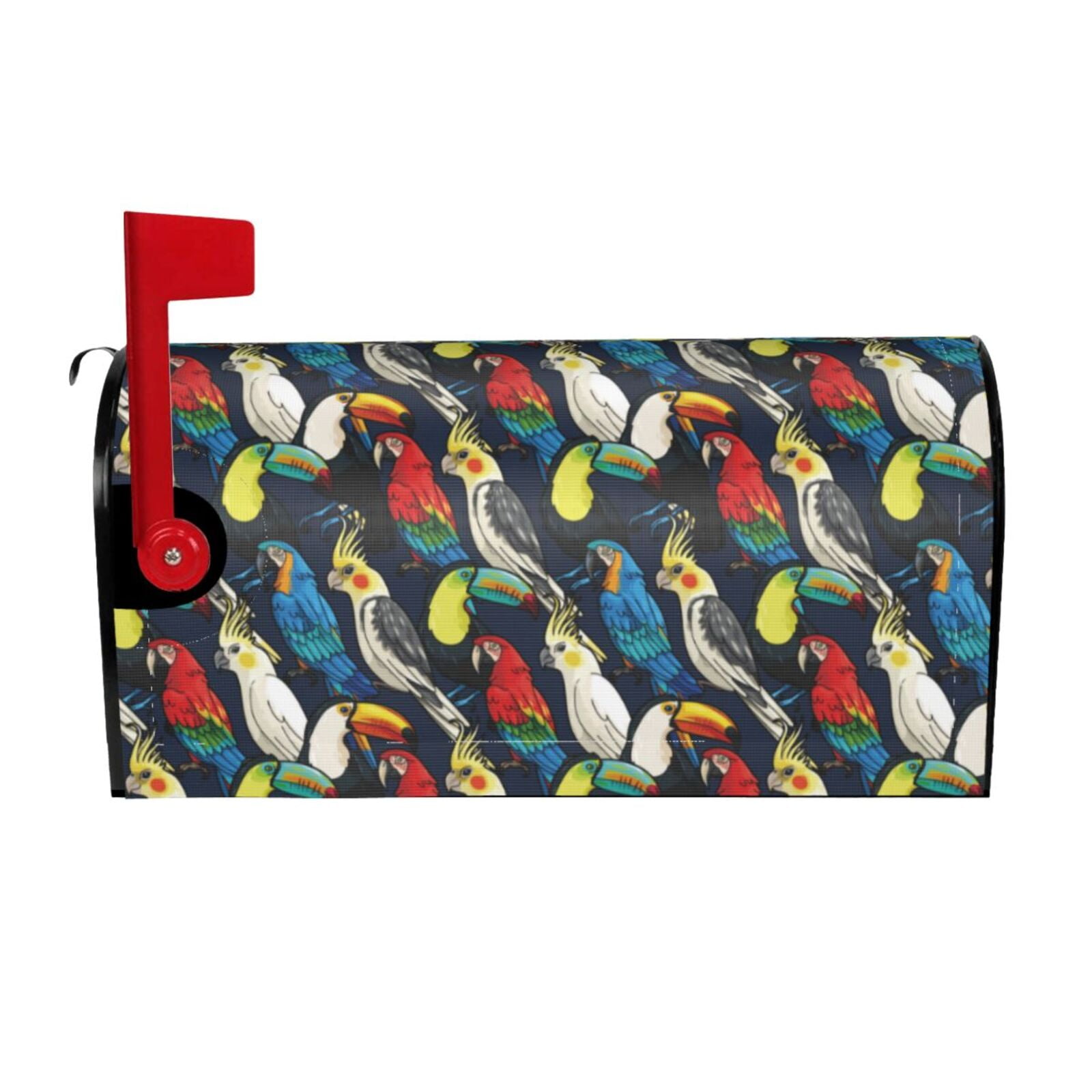 Jgfou Parrot Mailbox Covers Magnetic 21x18 in Mailbox Wraps Post Letter ...