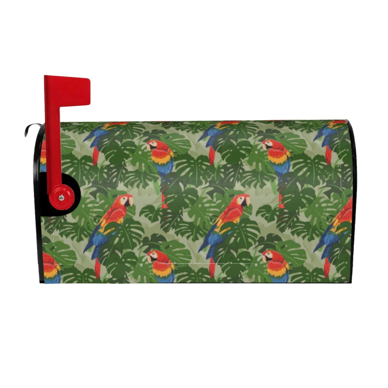 Jgfou Parrots And Tropical Leaves Mailbox Covers Magnetic 21x18 in ...