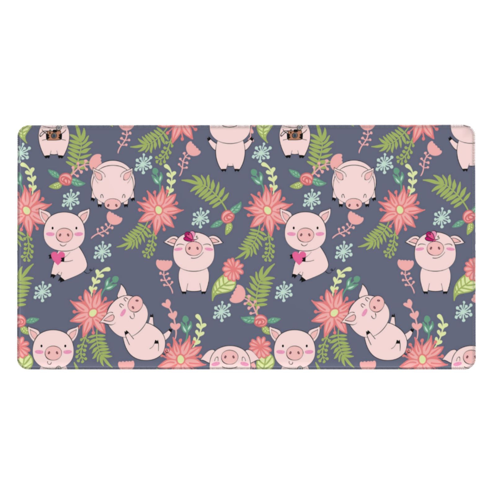 Jgfou Pigs 1 Style Large Gaming Mouse Pad Desk Mat Long Non-Slip Rubber ...