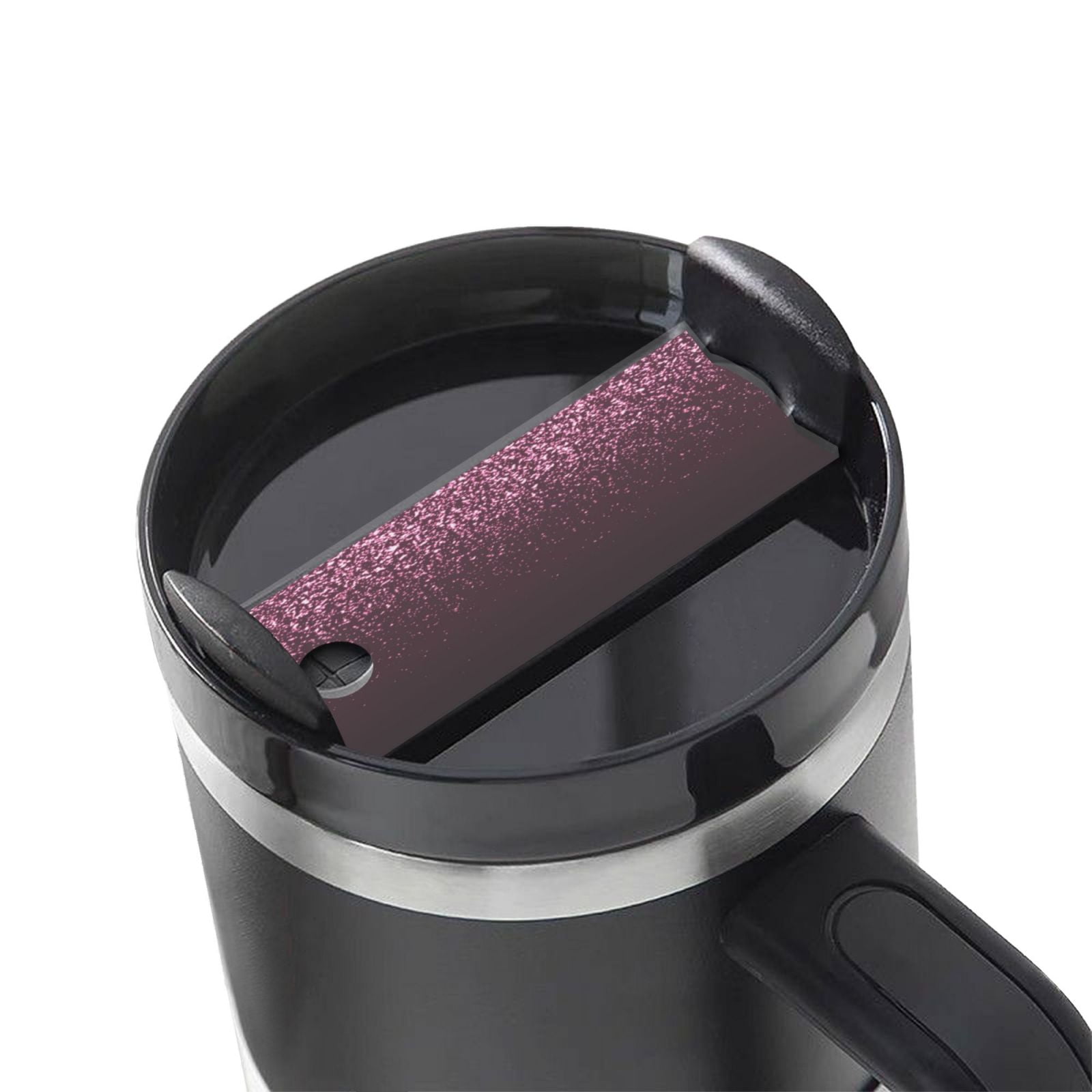 Jgfou Pink Glitter Sparkles A Print Acrylic Name Plates with Lid Topper ...