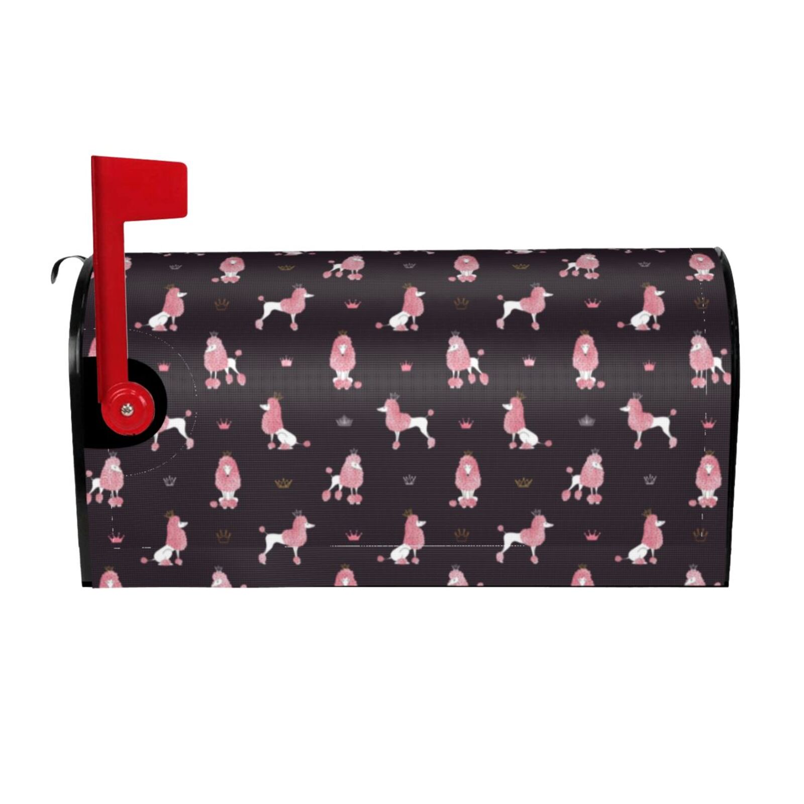 Jgfou Poodle Dog Mailbox Covers Magnetic 21x18 in Mailbox Wraps Post ...