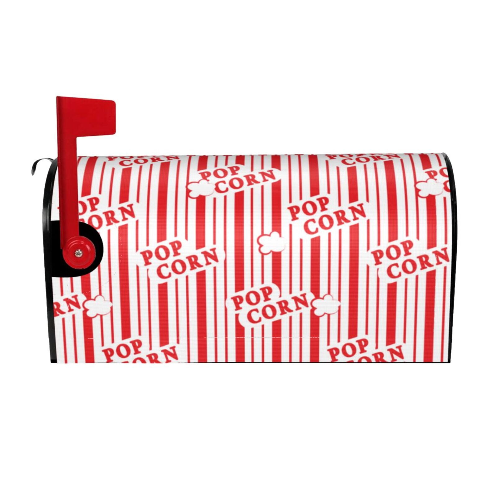 Jgfou Popcorn 1 Mailbox Covers Magnetic 25.5x21 in Mailbox Wraps Post ...