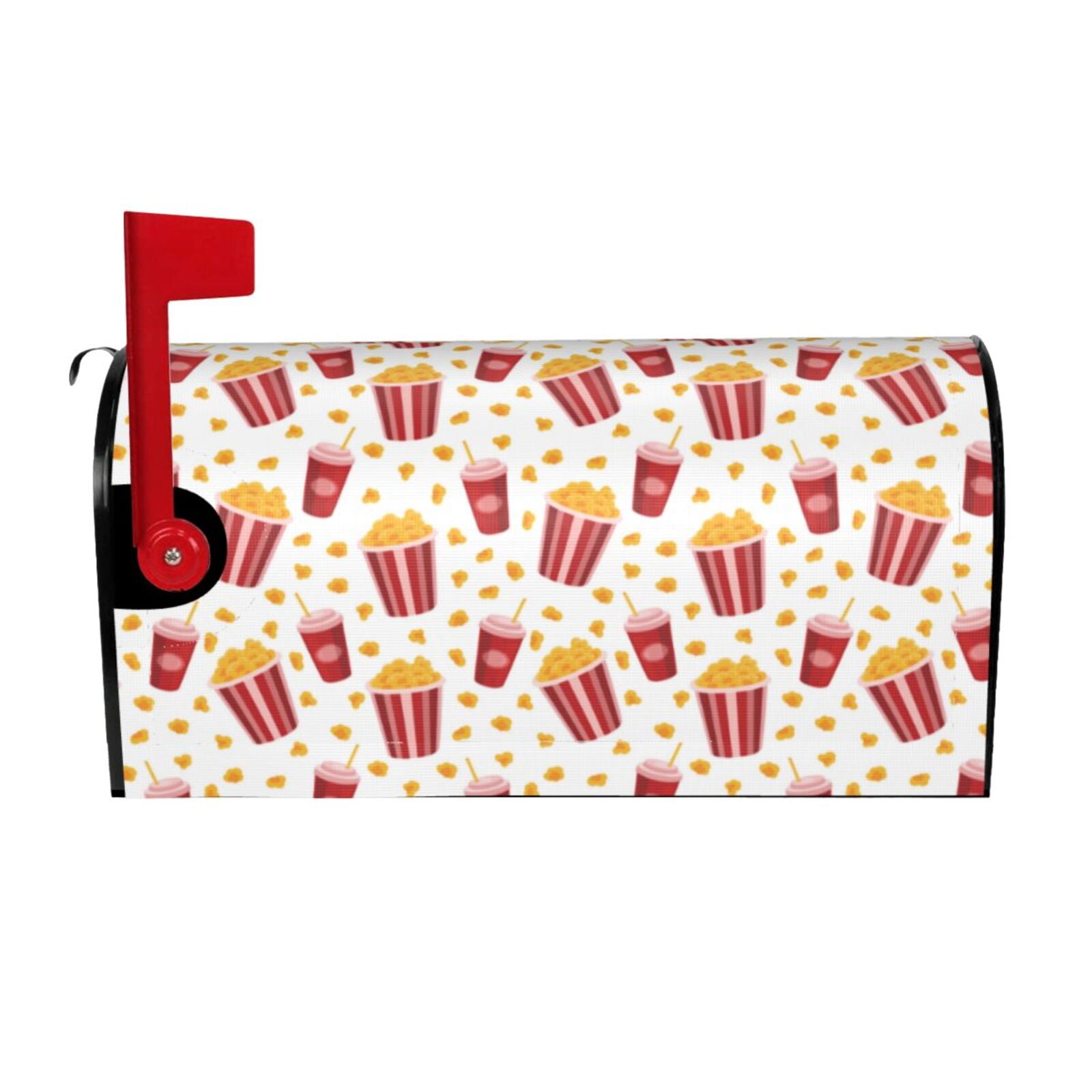 Jgfou Popcorn Mailbox Covers Magnetic 21x18 in Mailbox Wraps Post ...