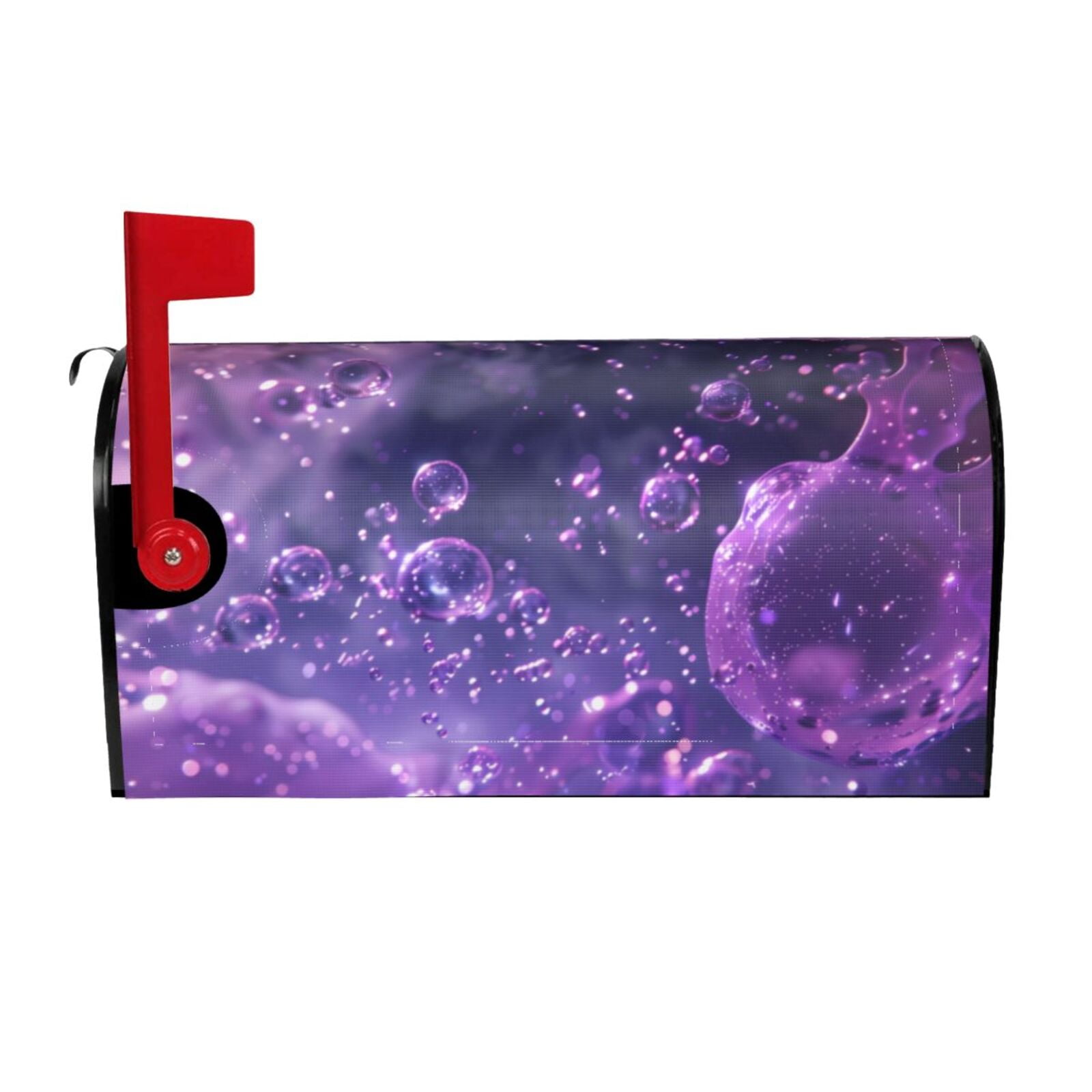 Jgfou Purple Bubble Abstract Art Mailbox Covers Magnetic 25.5x21 in ...