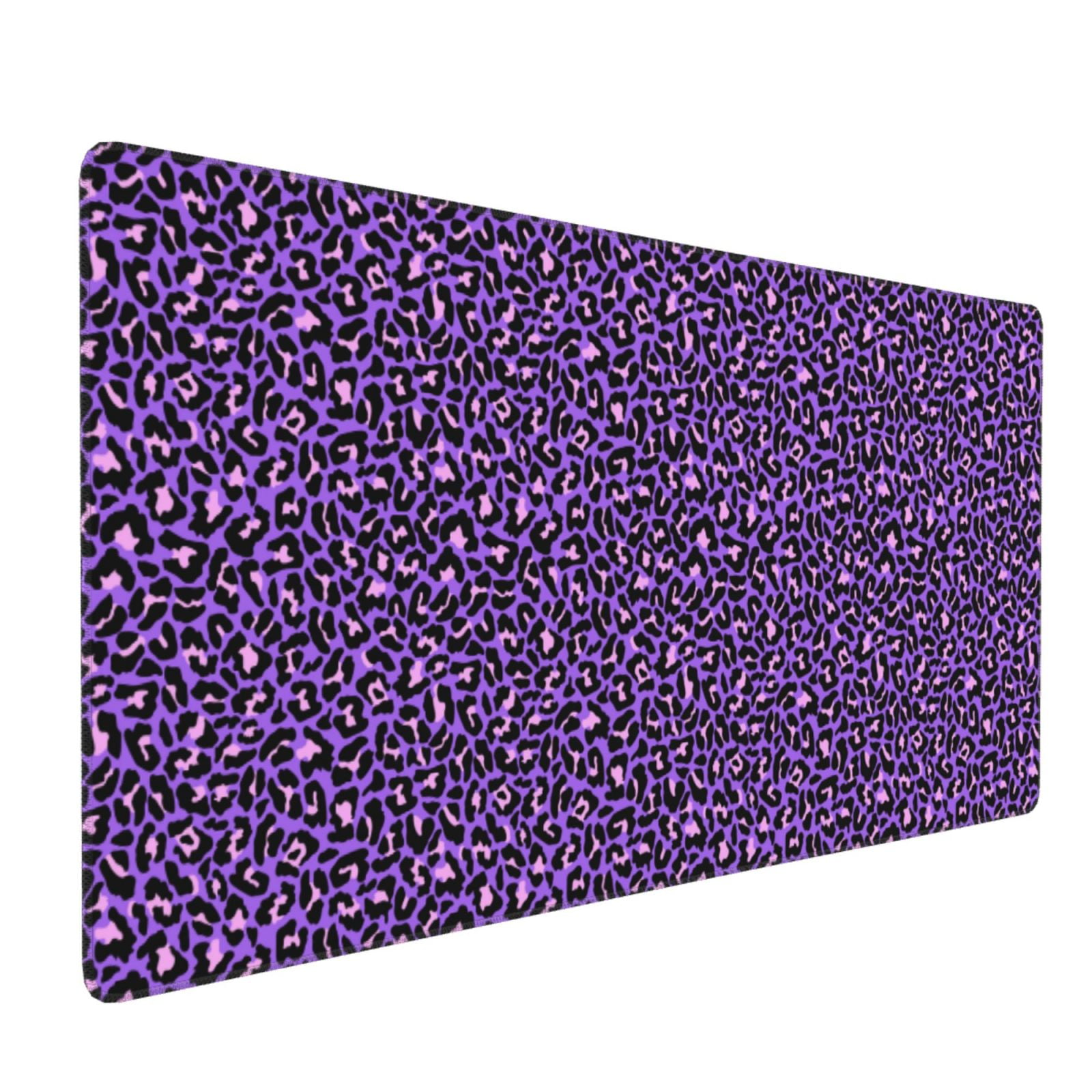 Jgfou Purple Leopard Print Large 16x35.5in Mouse Pad, Professional Non ...