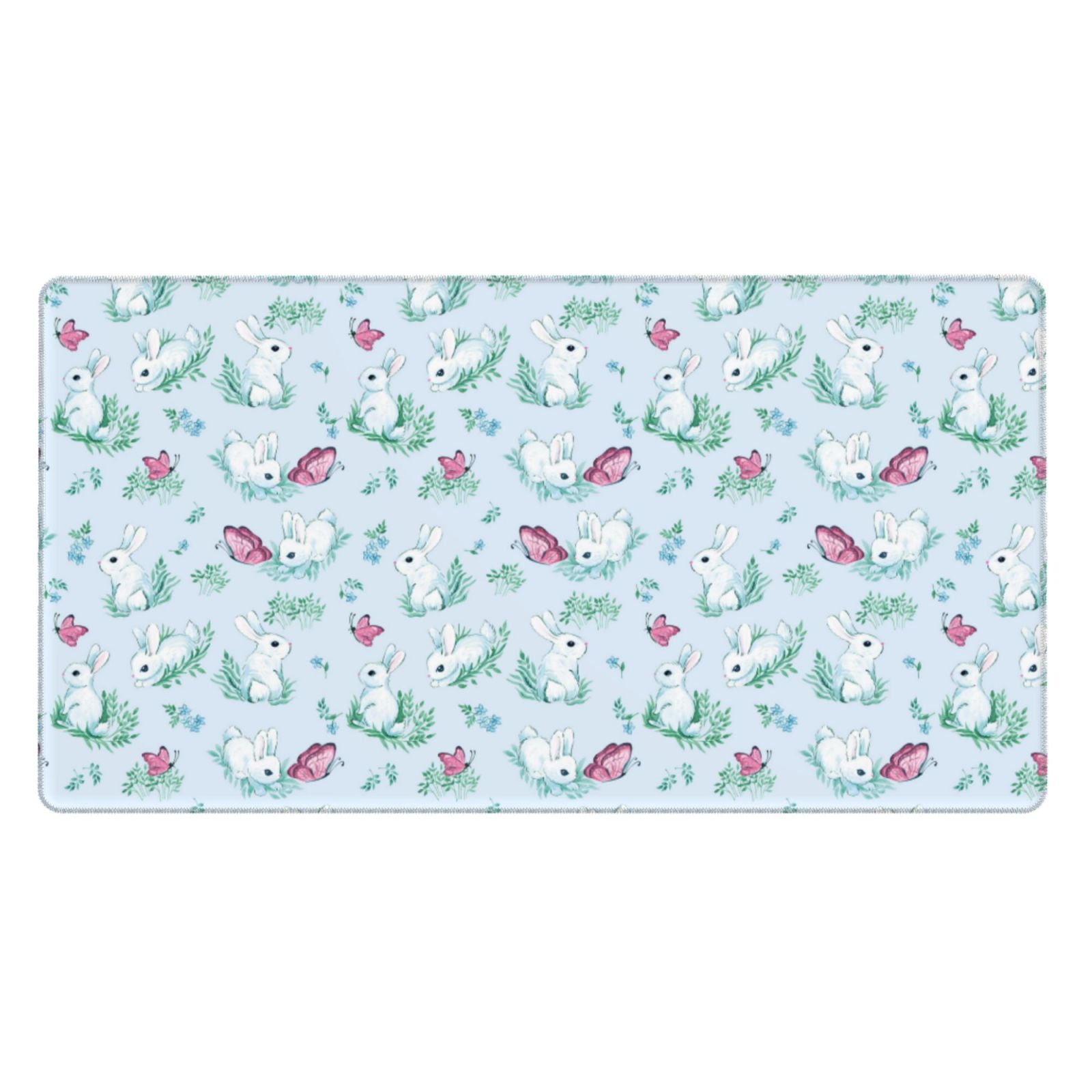 Jgfou Rabbit And Butterfly Style Large Gaming Mouse Pad Desk Mat Long ...