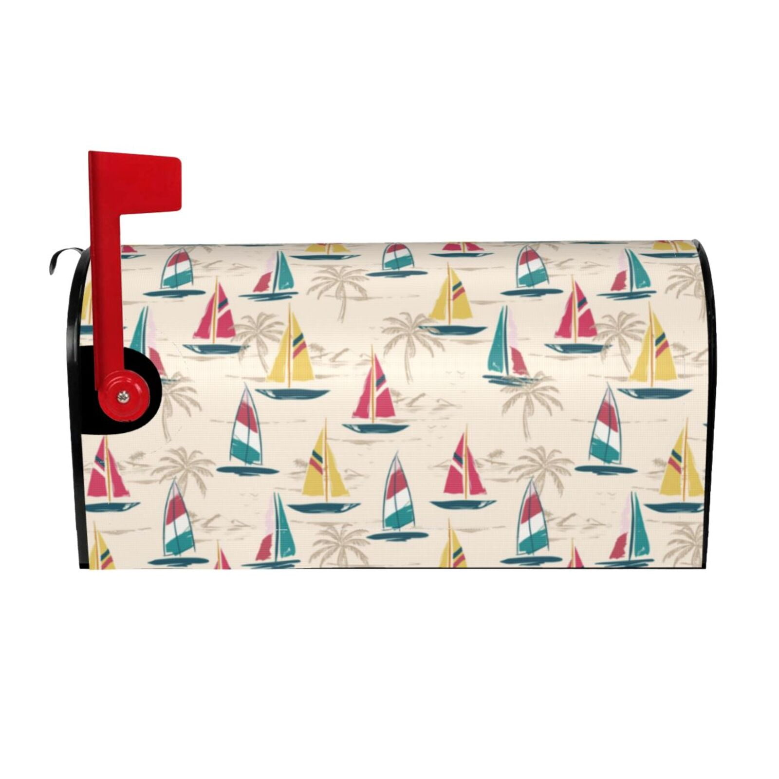 Jgfou Reto Marine Nautical Mailbox Covers Magnetic 21x18 in Mailbox ...