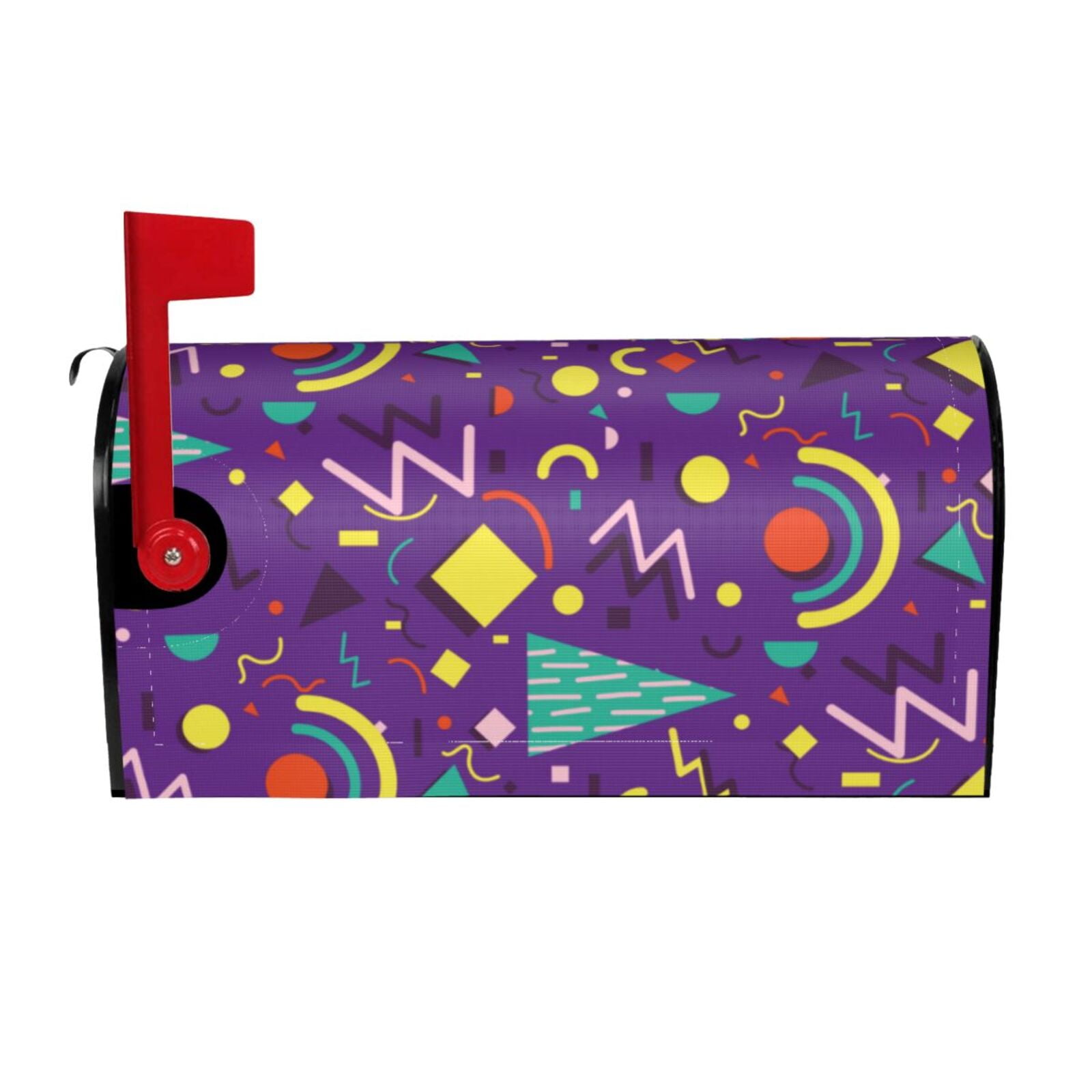 Jgfou Retro 80s Style Mailbox Covers Magnetic 21x18 in Mailbox Wraps ...