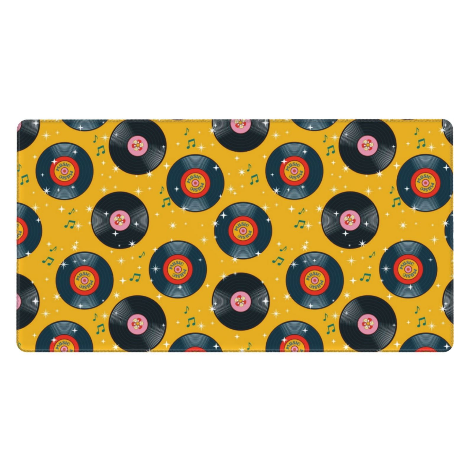 Jgfou Retro Vinyl Records Style Large Gaming Mouse Pad Desk Mat Long ...