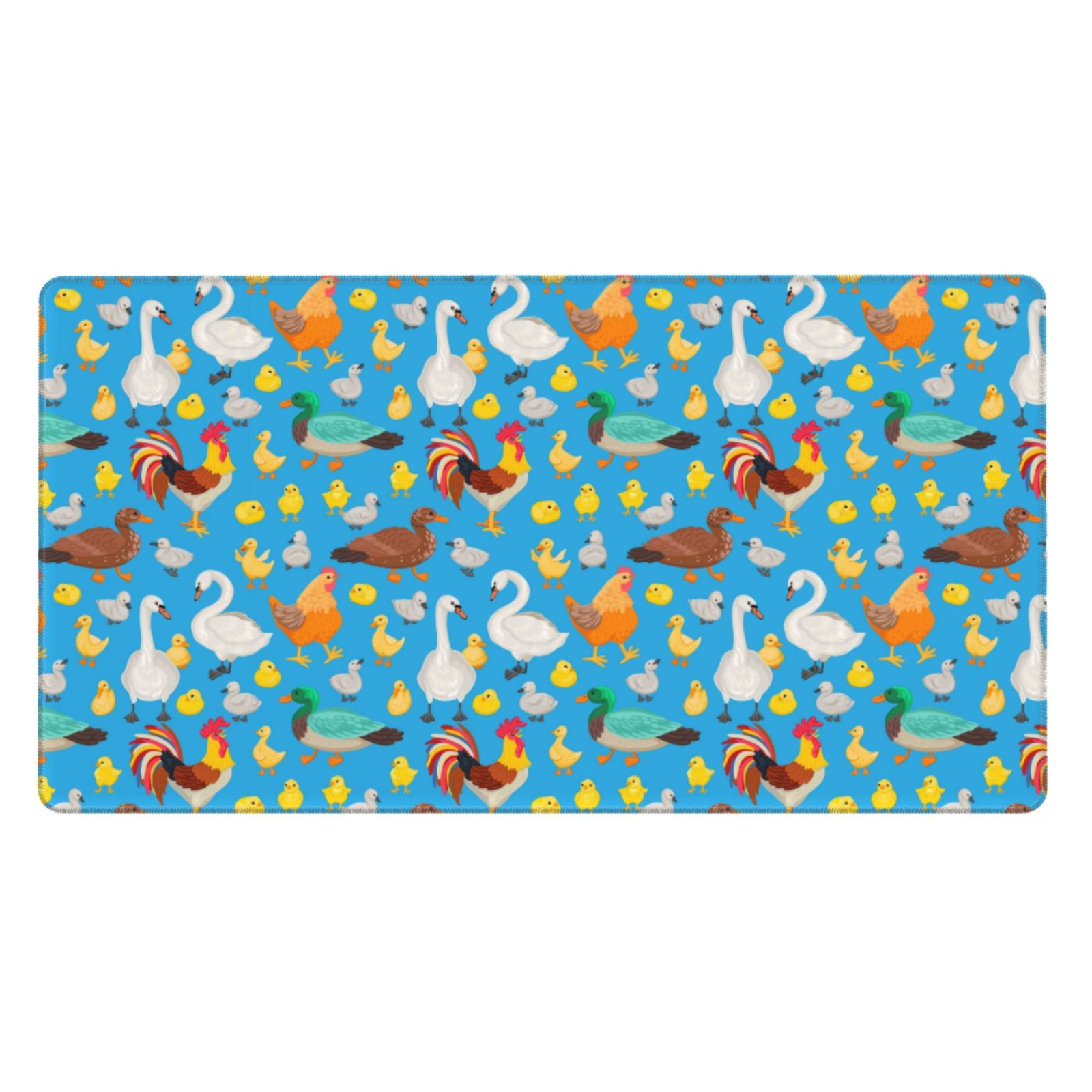 Jgfou Rooster And Chickens Style Large Gaming Mouse Pad Desk Mat Long ...