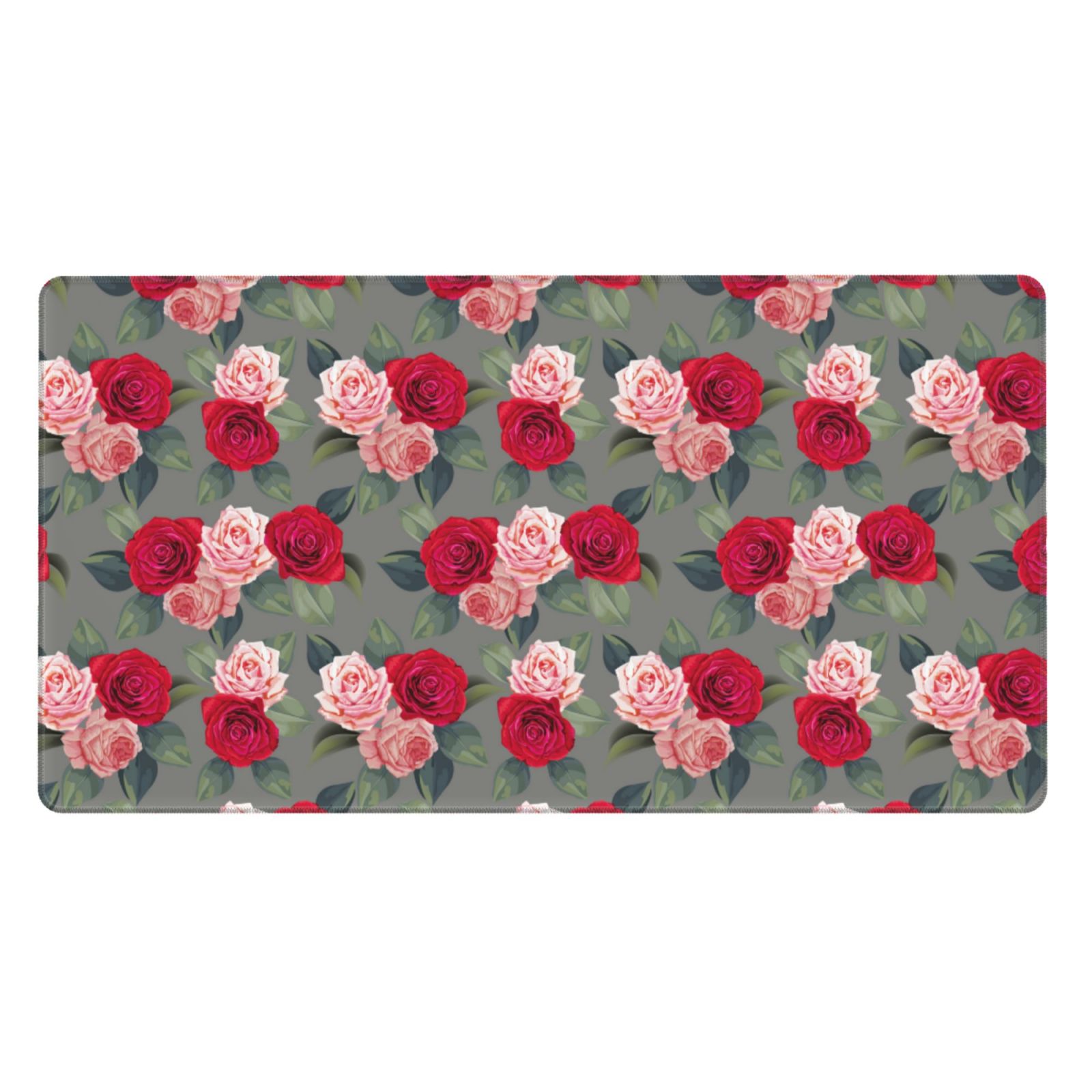 Jgfou Rose Flowers Style Large Gaming Mouse Pad Desk Mat Long Non-Slip ...